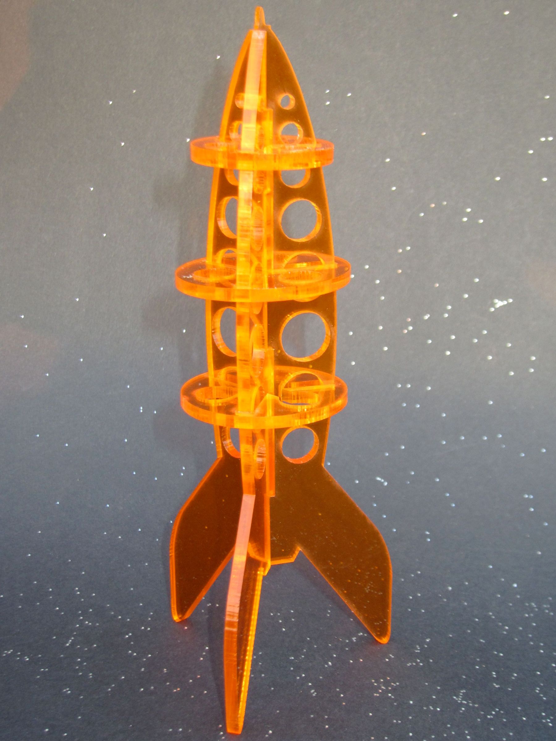 Laser Cut Retro Rocket Model : 3 Steps (with Pictures) - Instructables