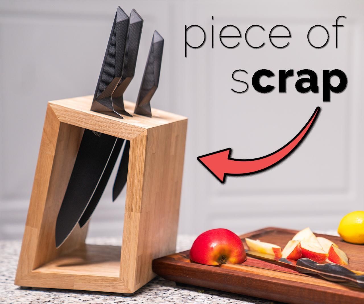 DIY Knife Block From Scraps to Organize My Knives : 6 Steps (with Pictures) - Instructables