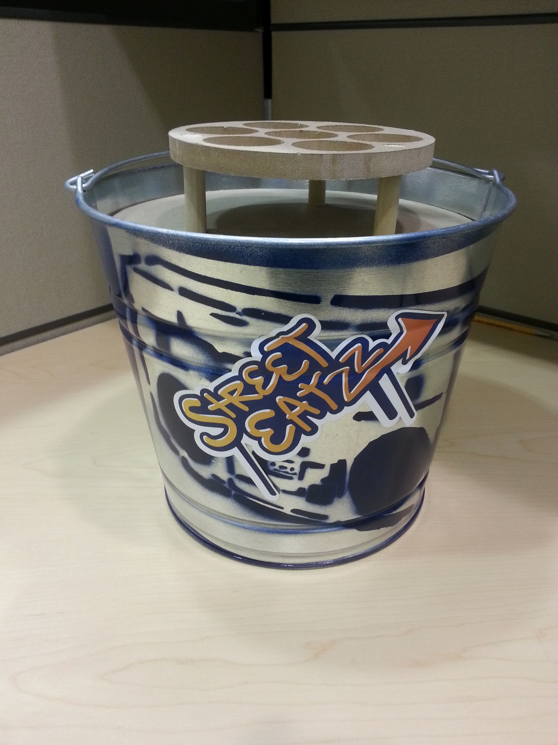 Metal Bucket Product Displays - I Made It at TechShop! : 11 Steps ...
