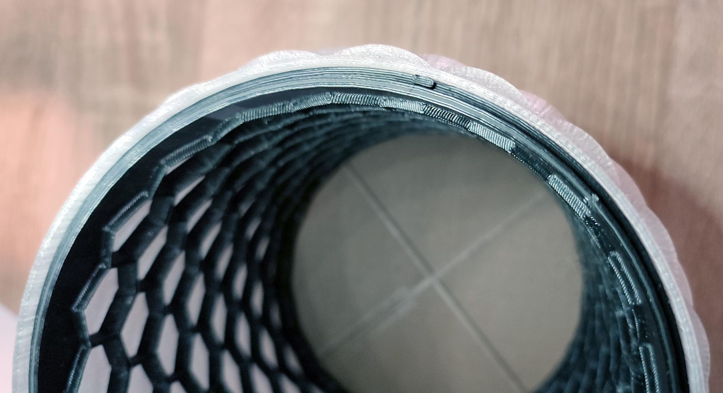 An Eye-Catching 3D Printed Hexagonal Cells LED Lamp : 4 Steps (with ...