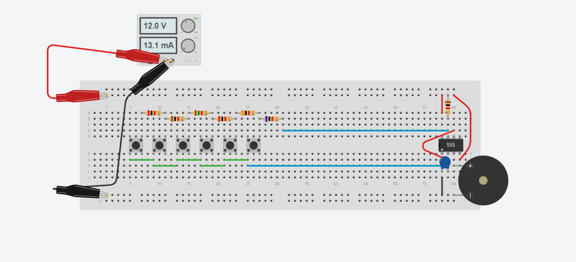 Building a Simple Electronic Piano Using Tinkercad Circuits : 10 Steps ...