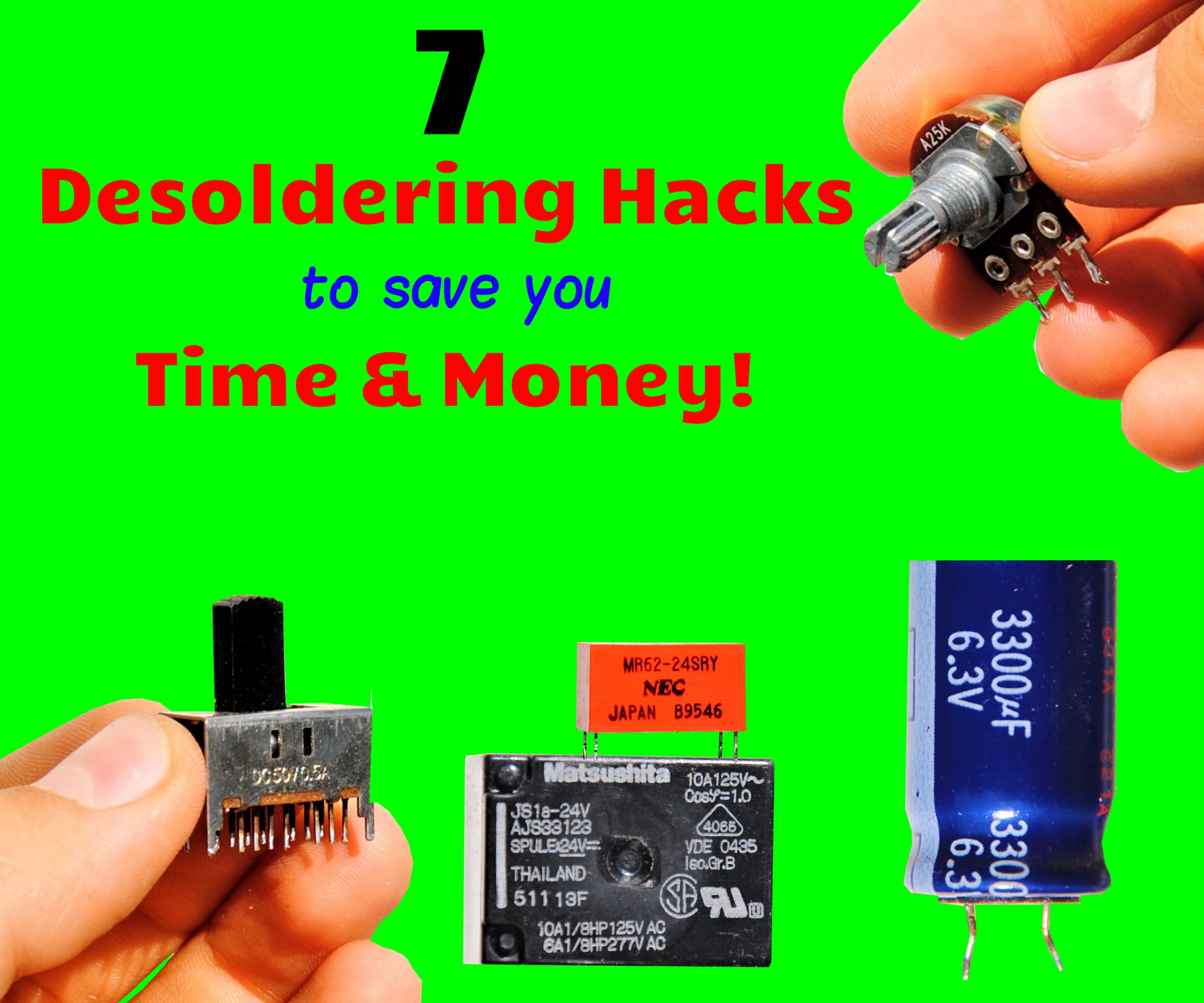 How to Desolder Electronic Components From Circuit Boards - 7 Tips ...