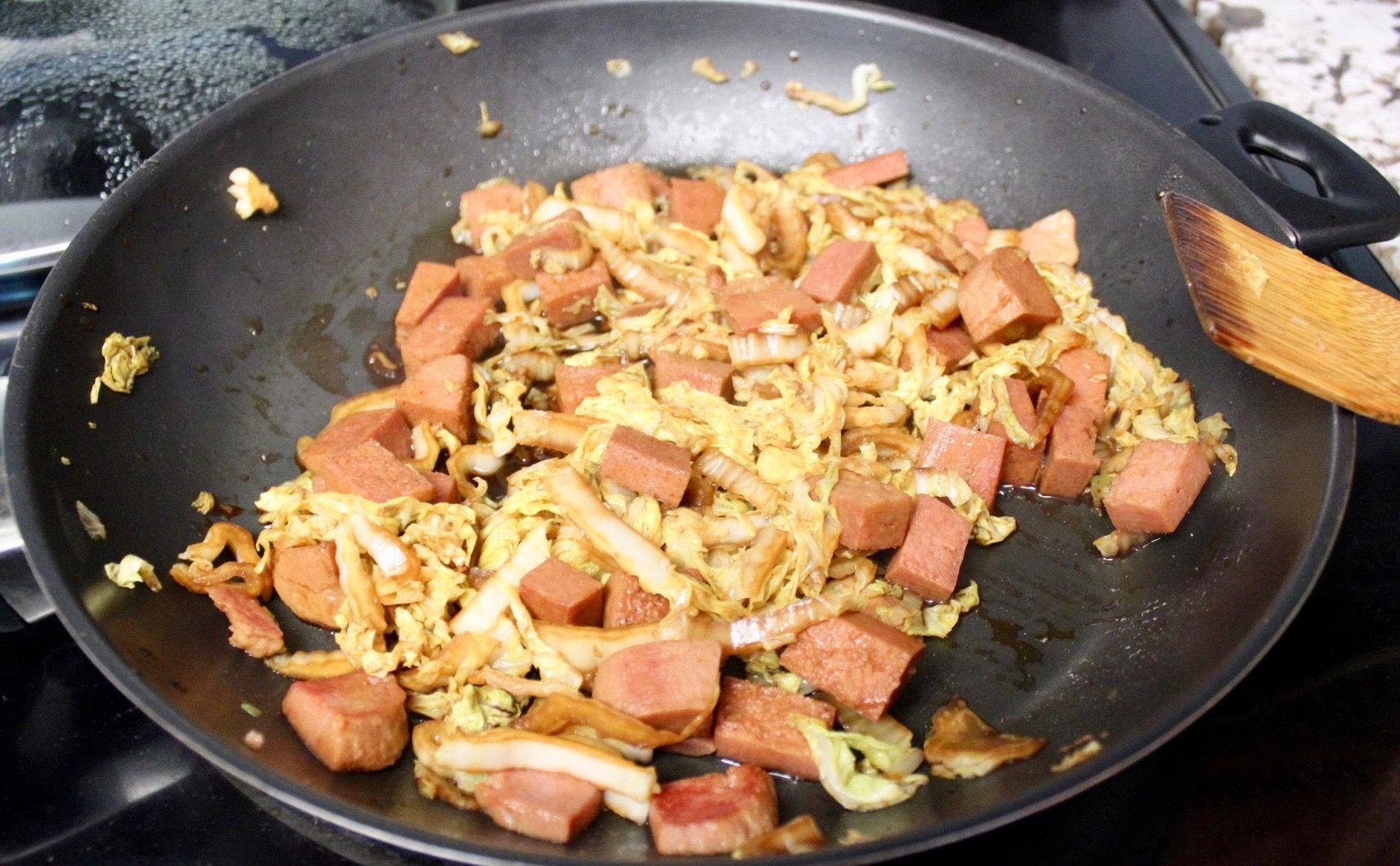 Hawaiian Spam and Cabbage Stir Fry : 5 Steps (with Pictures ...