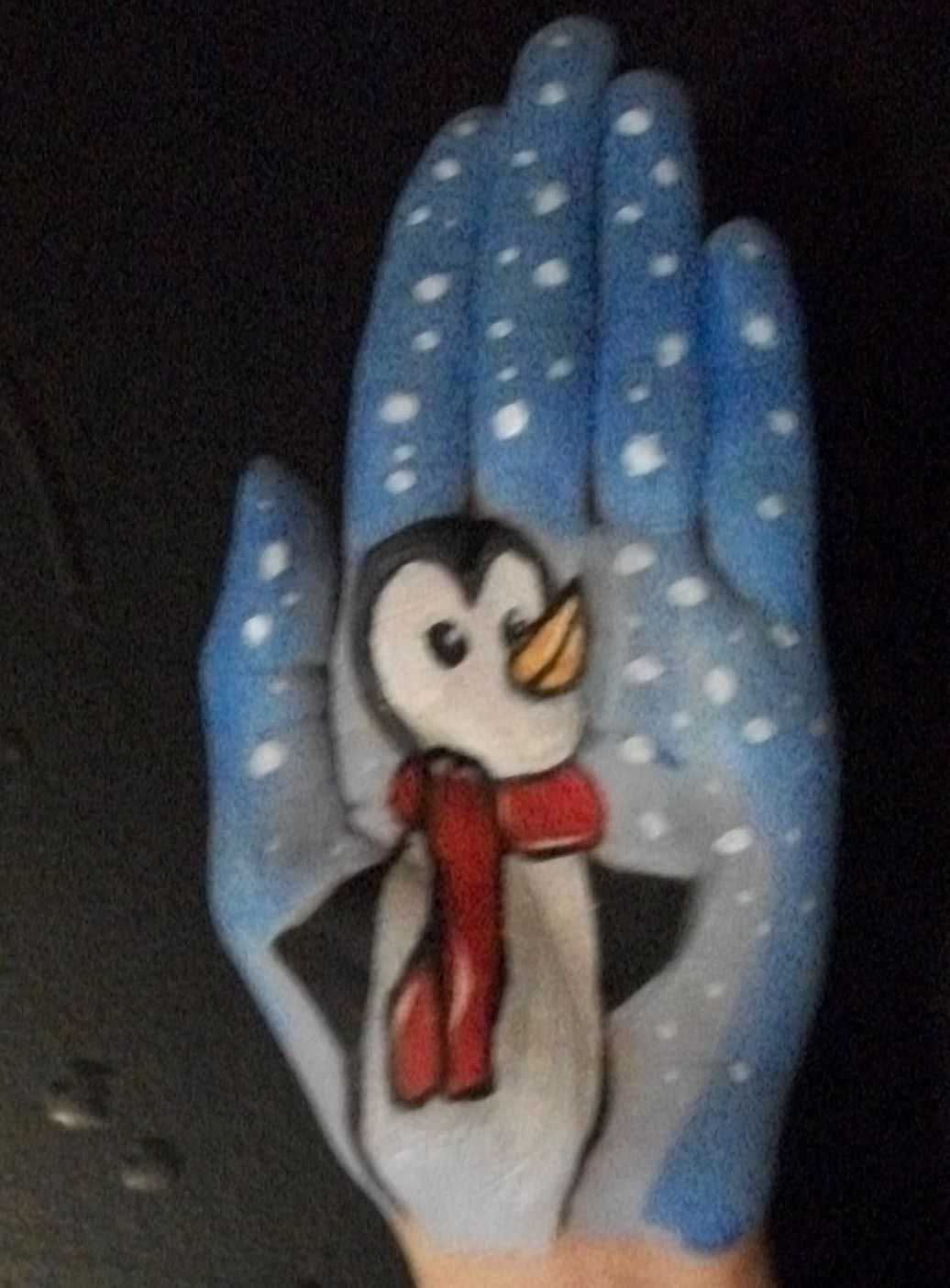 Wintertime Penguin Hand Art : 7 Steps (with Pictures) - Instructables