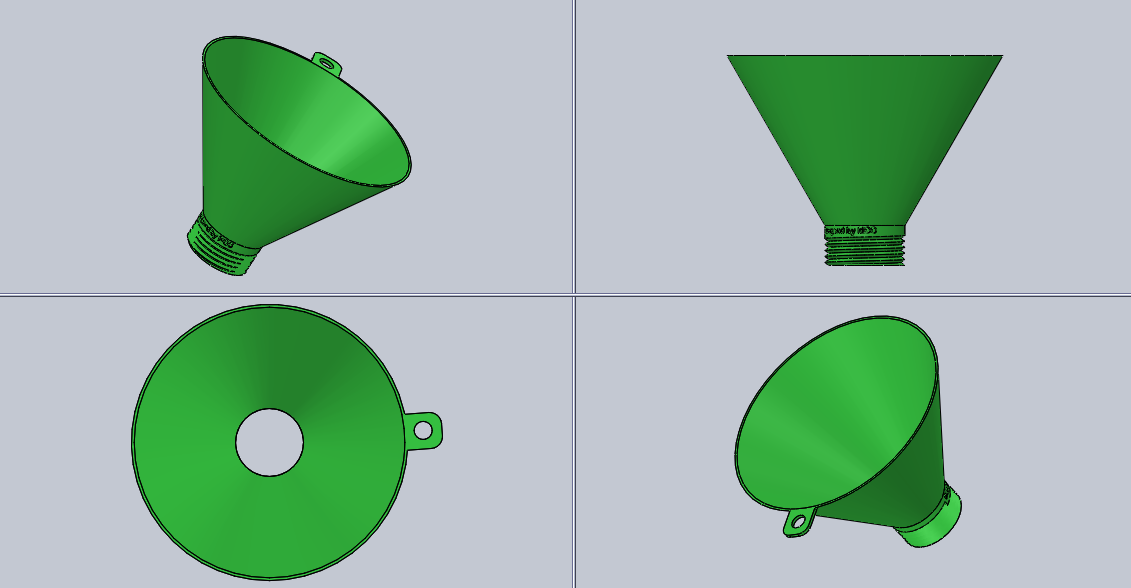 3D Printer Threaded Funnel : 4 Steps - Instructables