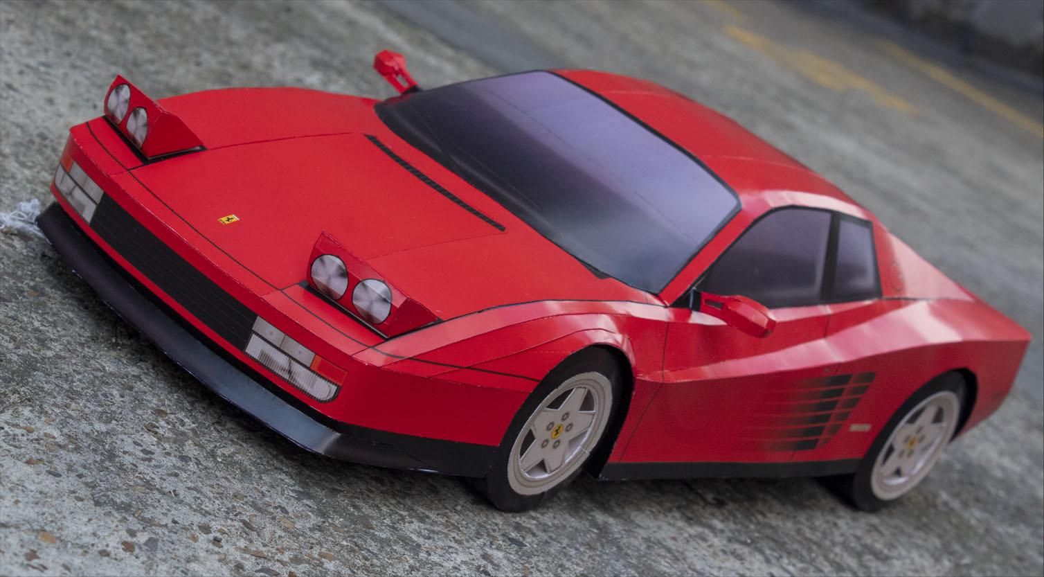 Ferrari Testarossa DIY Paper-Craft - Instructables