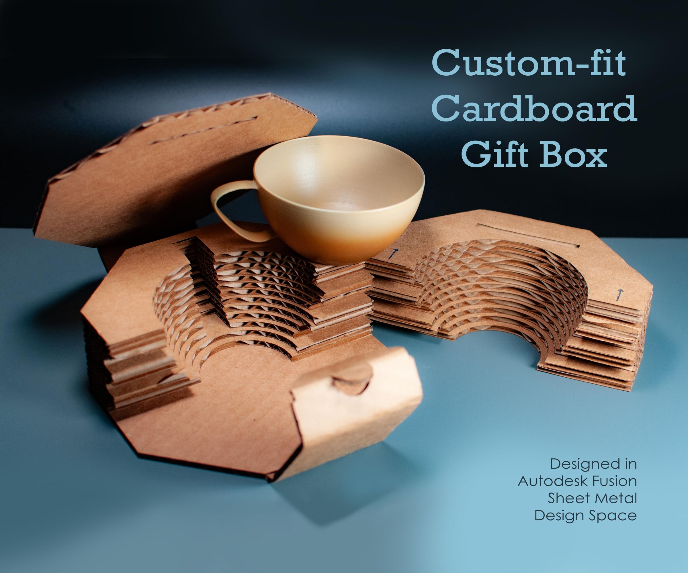 Custom-Fit Contoured Cardboard Gift Box : 3 Steps (with Pictures ...