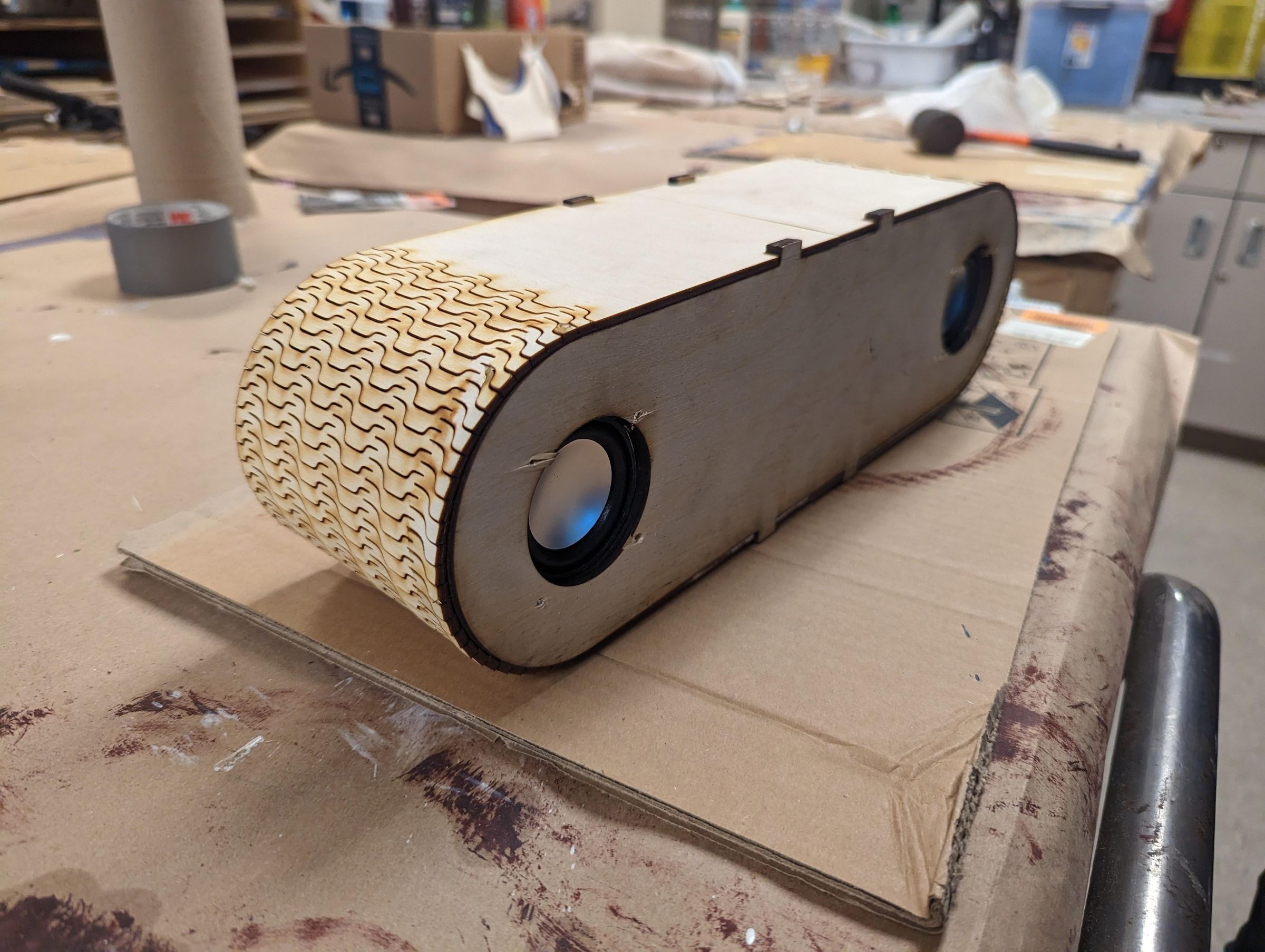 Wooden Bluetooth Speaker With Living Hinge : 6 Steps - Instructables