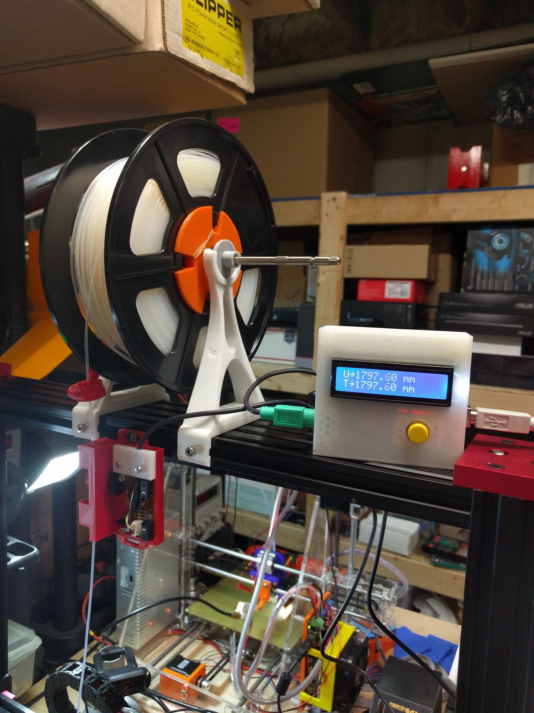 Digital 3D Printer Filament Counter Use PS/2 Mouse : 7 Steps (with ...