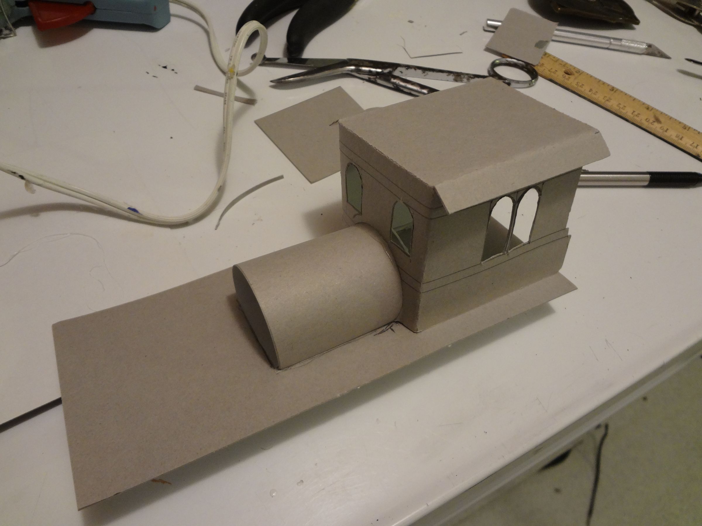 Train Locomotive Made Out of Cardboard With Electric Motor. : 5 Steps ...
