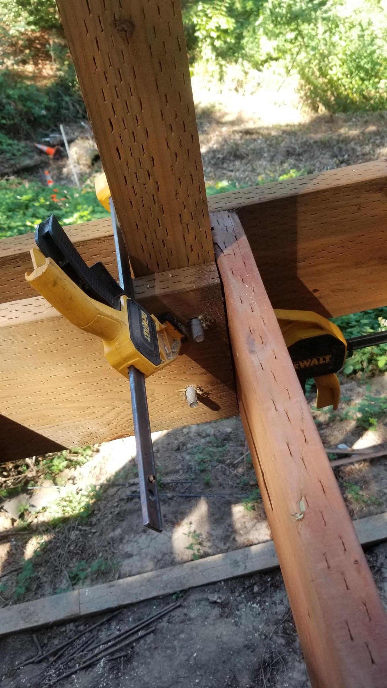 How to Attach Railing Posts to a Deck Frame : 10 Steps (with Pictures ...