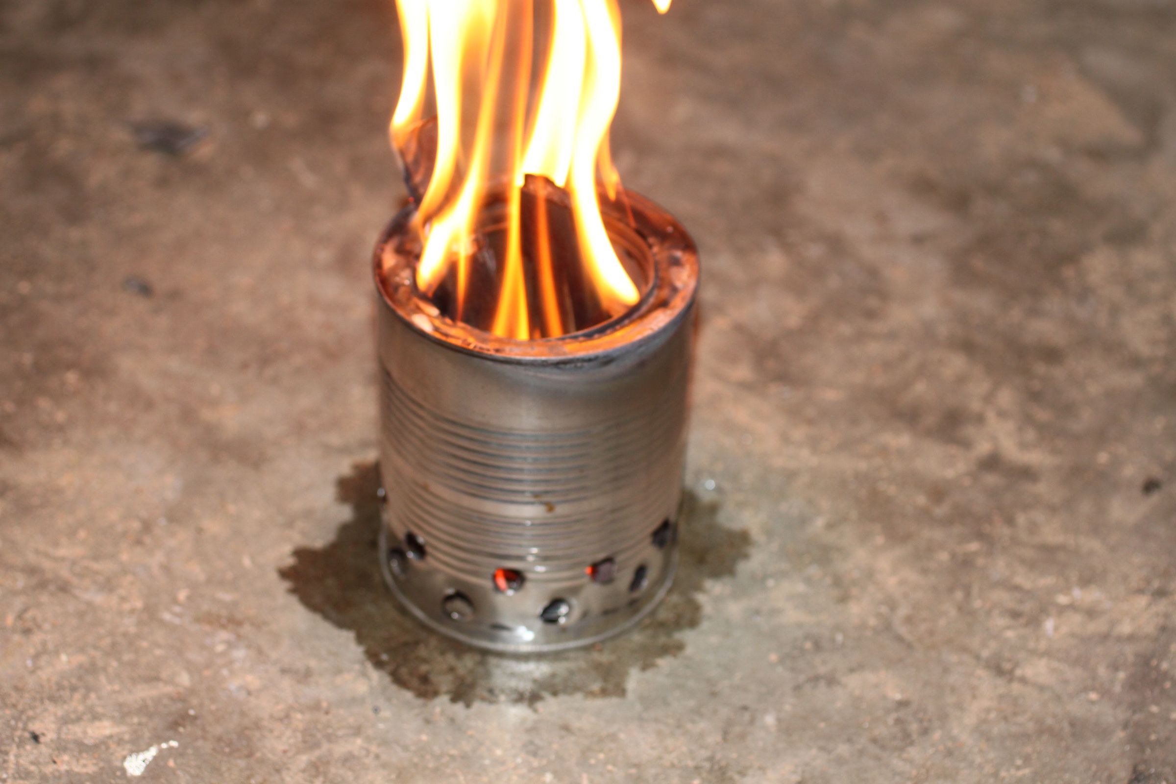 Homemade Wood Gas Camp Stove