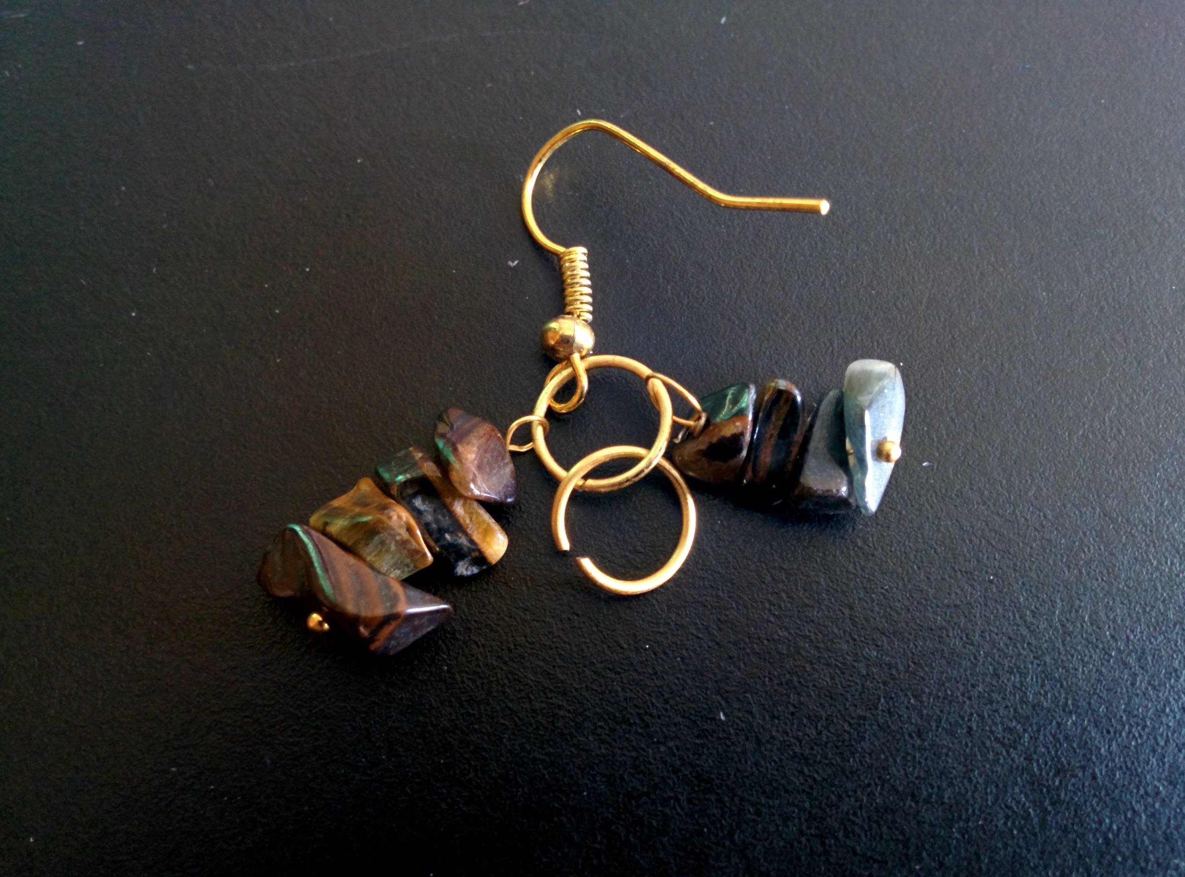 How to Create Stone Chips Cluster Earrings : 3 Steps (with Pictures ...