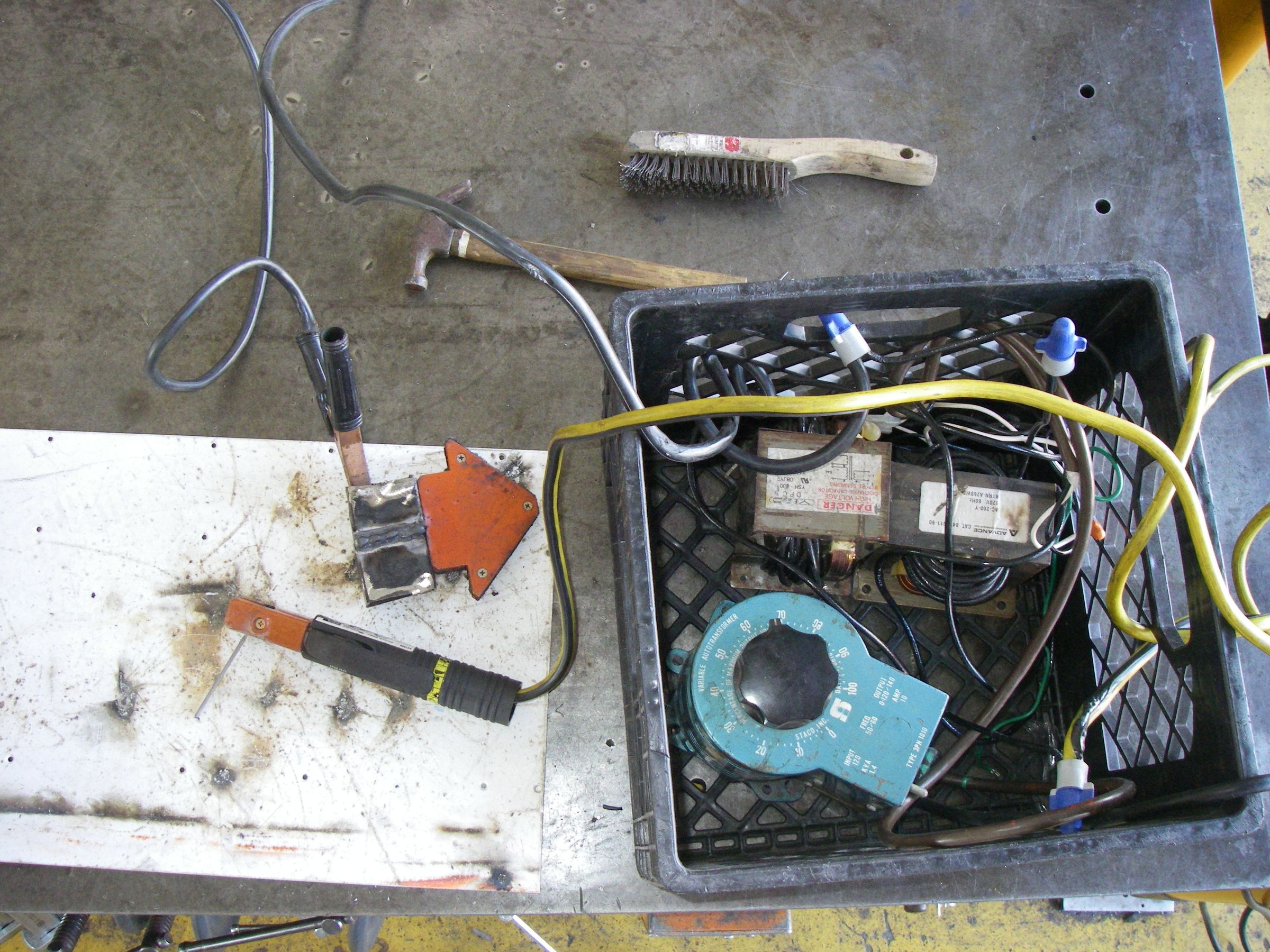 Build a Microwave Transformer Homemade Stick/Arc Welder : 12 Steps ...
