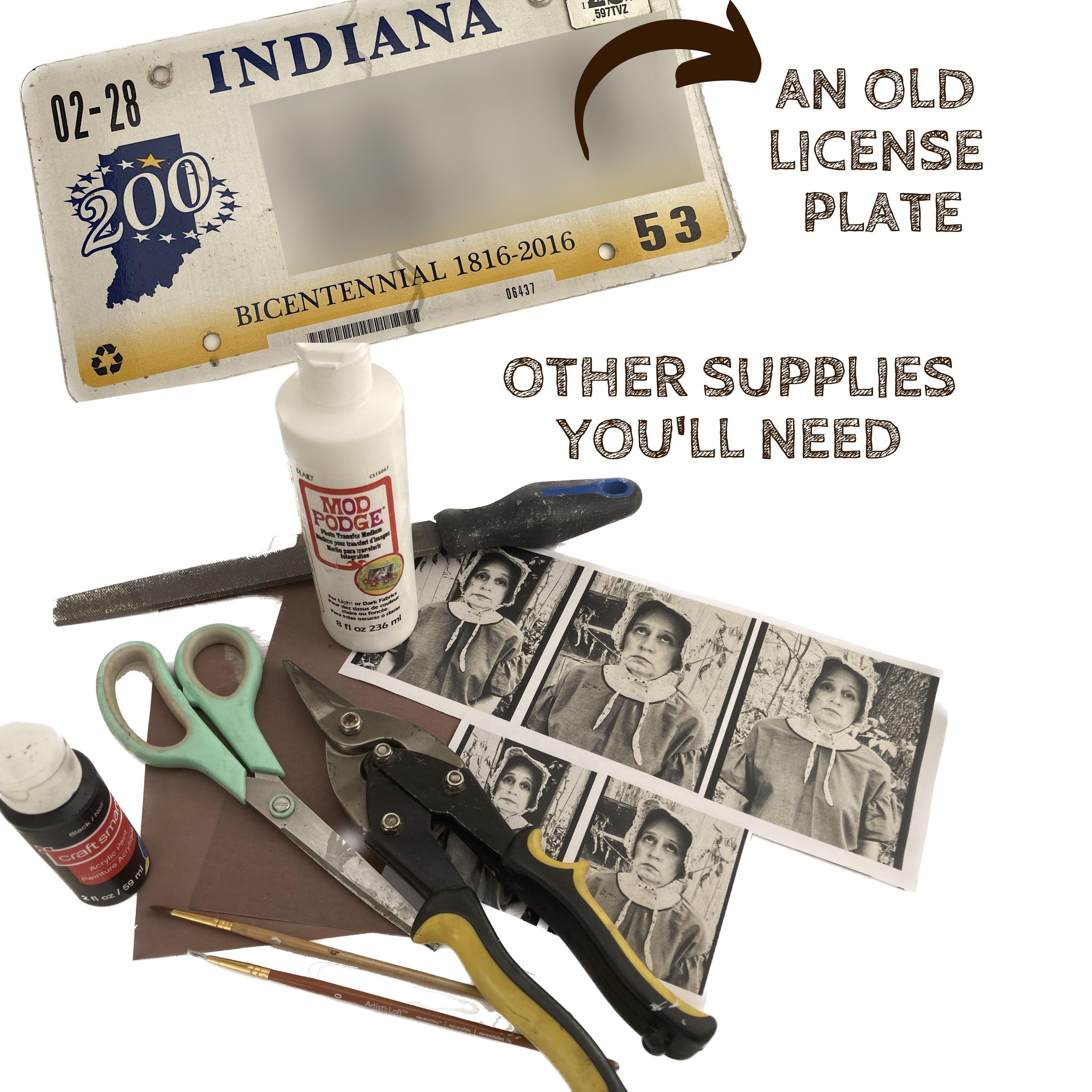 Tintype Photos From an Old License Plate : 6 Steps (with Pictures ...