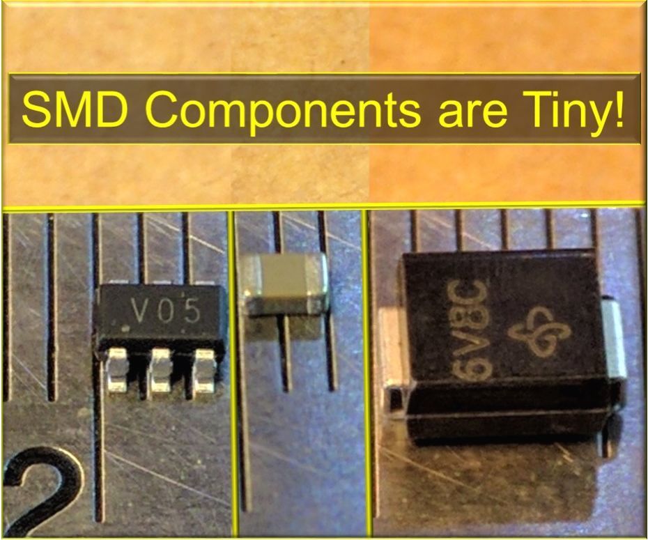 How to Solder SMD / SMT Components With a Soldering Iron : 12 Steps ...