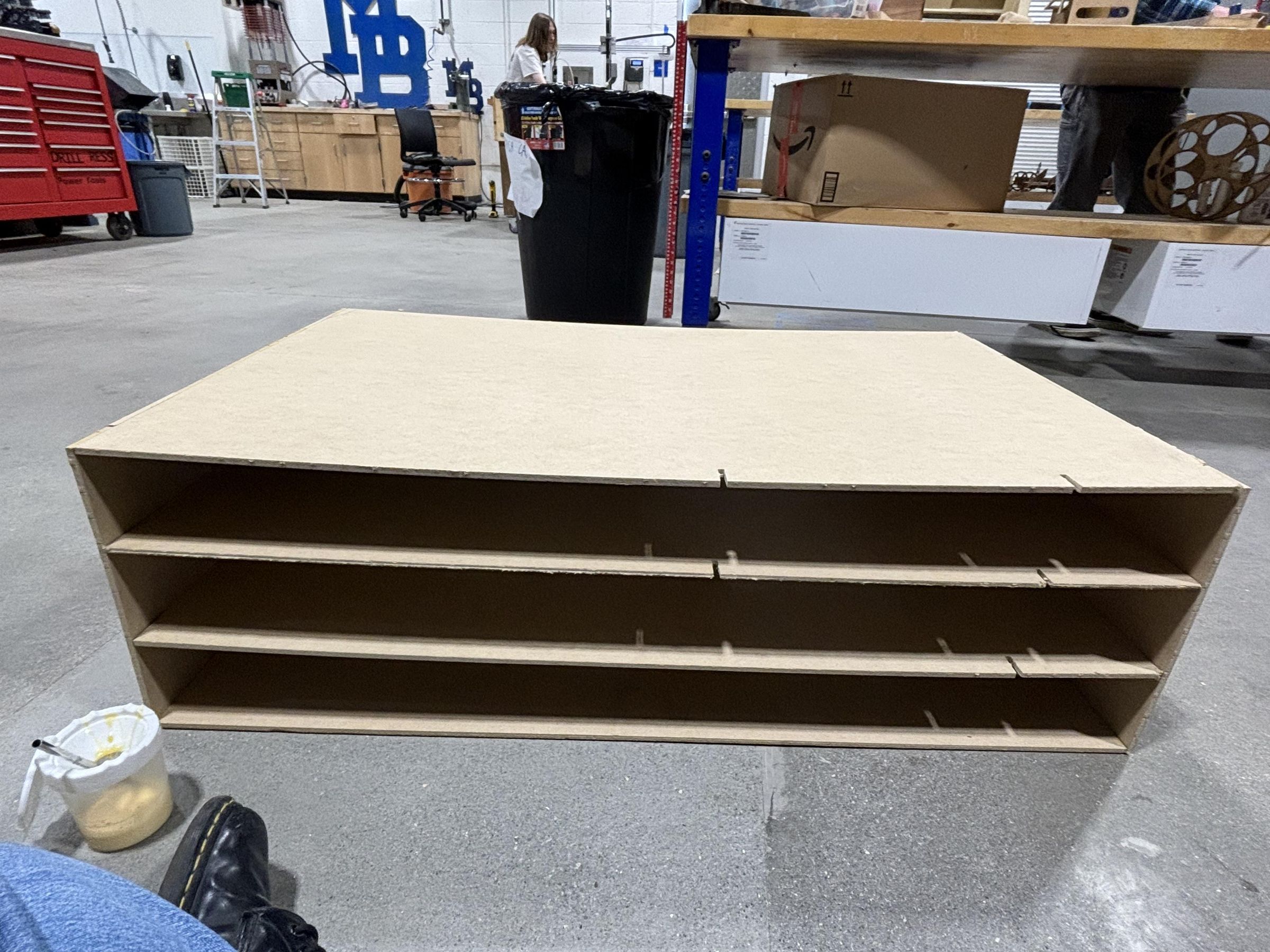 CNC Wooden Shelf for Laser Cutter Material Storage : 5 Steps (with ...