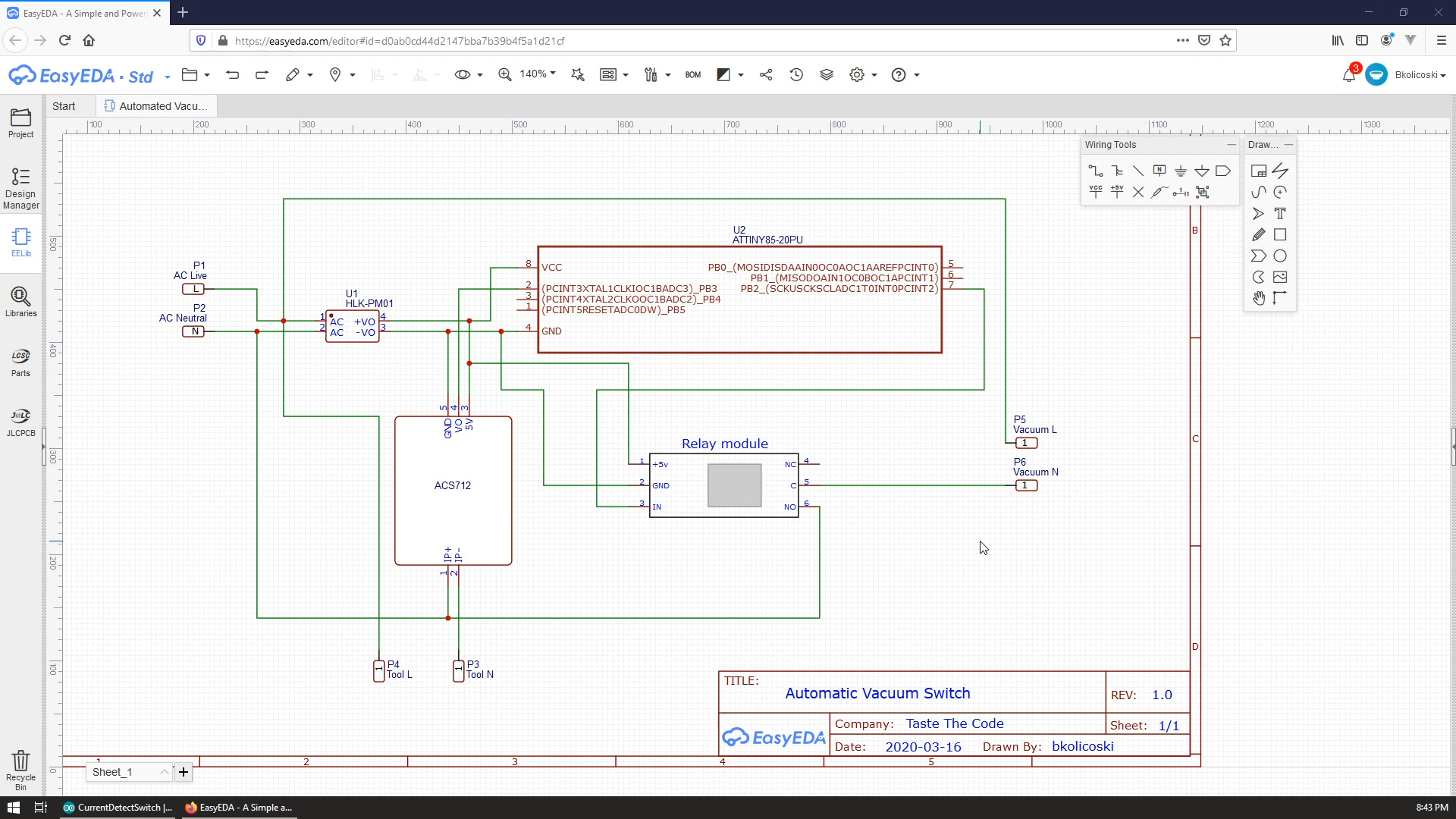 Automatic Load (Vacuum) Switch With ACS712 and Arduino : 7 Steps (with ...