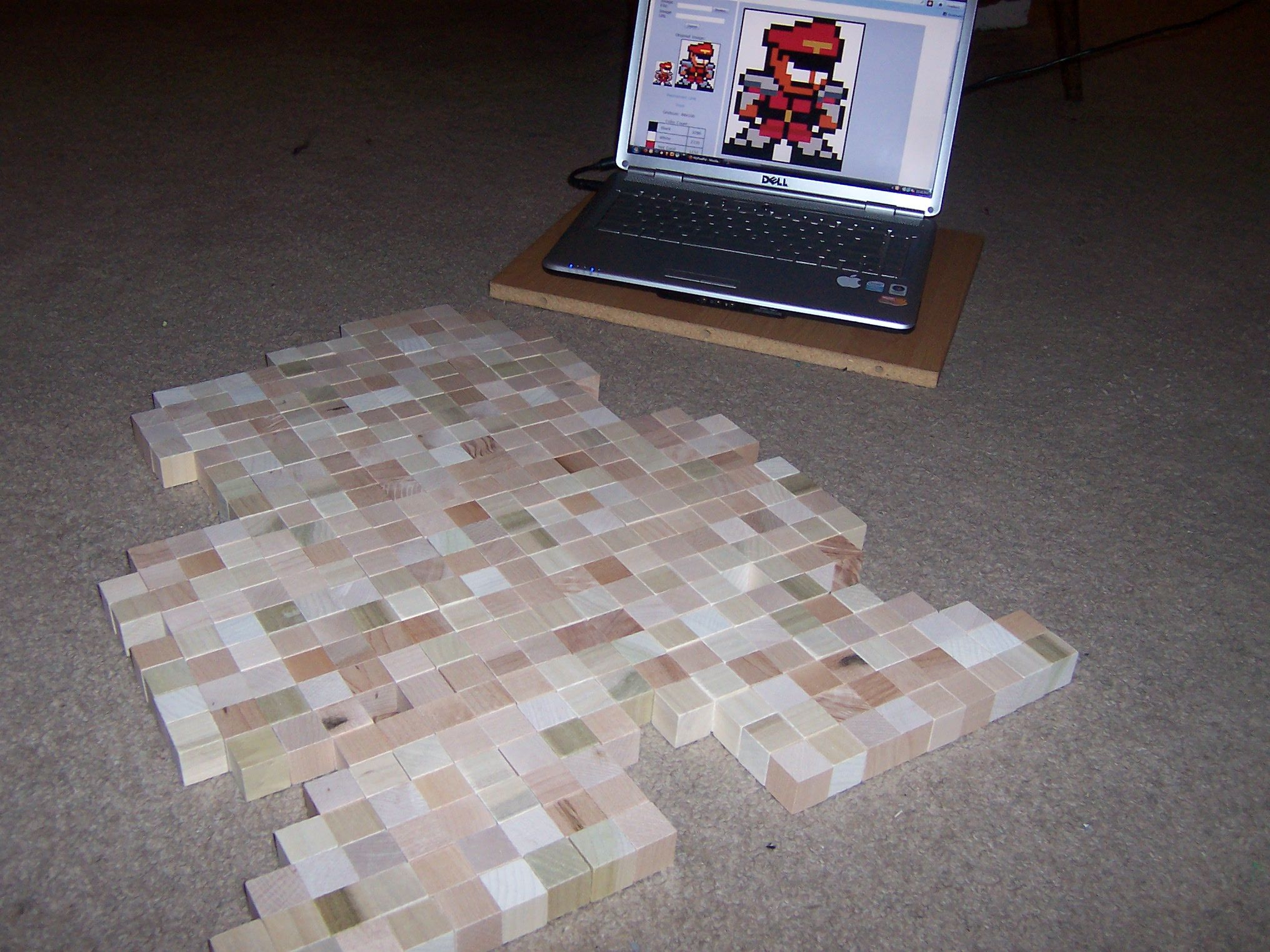 3D 8-Bit M. Bison Sprite Sculpture : 7 Steps - Instructables