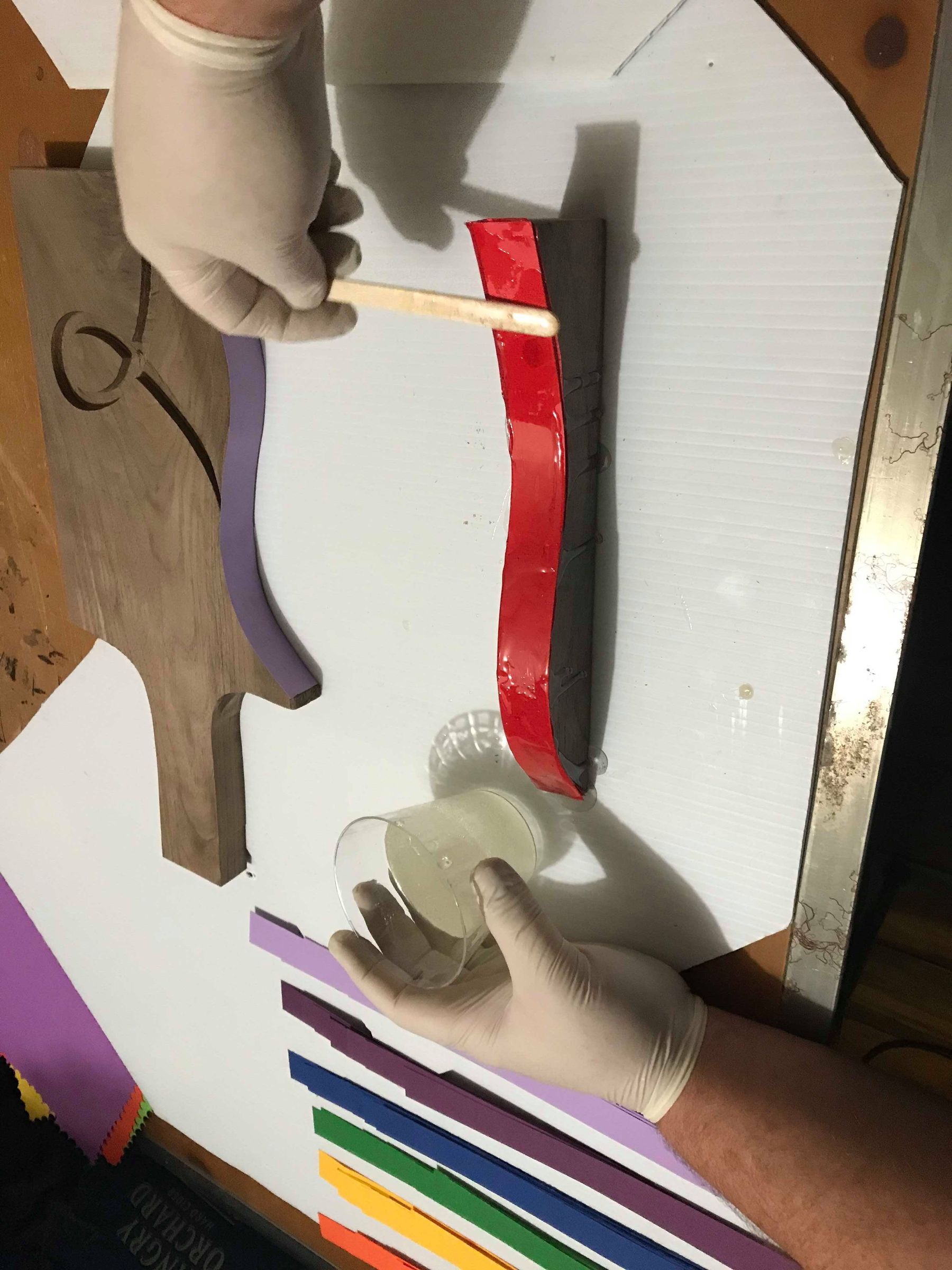 Micarta Like You've Never Seen Before, in a Rainbow Themed Cheese Board ...