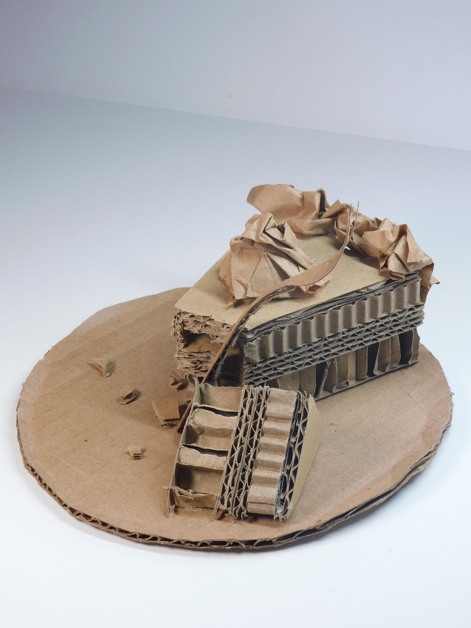 Easy Layered Pie Slice Sculptue/model, From Cardboard, and Brown Paper ...