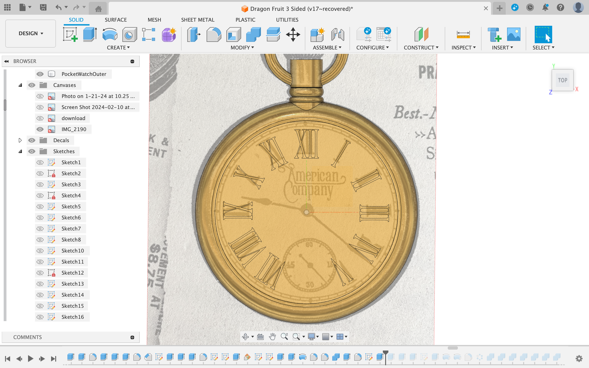 3D Printed Pocket Watch From "The Pocket Watch Gang" : 16 Steps (with ...