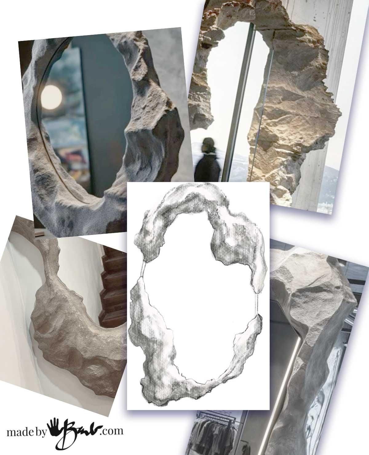 Make a Faux Rock Mirror With Paper! Light & Strong! : 8 Steps (with ...
