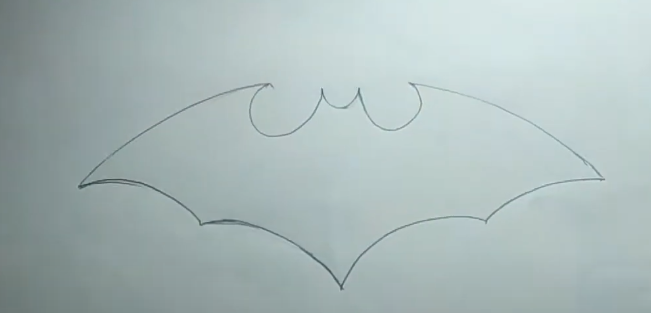 How To Draw Batman Logo Step By Step Easy
