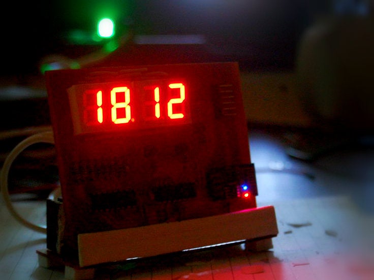 Esp8266 Desktop Clock Wifi Synchronised 11 Steps With Pictures Instructables