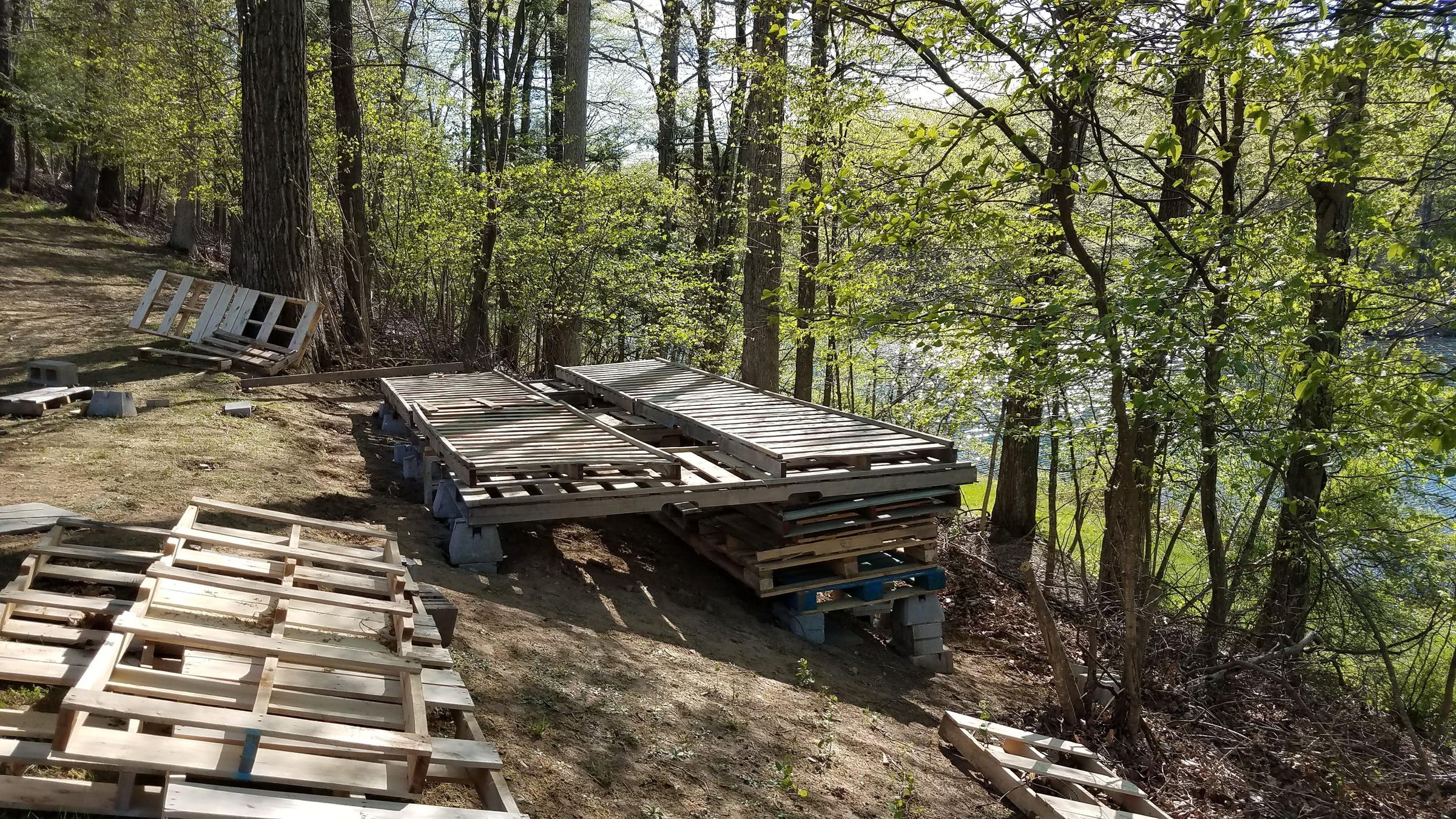 Pallet Man-shed, One-man Build, Building the Deck. Part Two. : 6 Steps ...