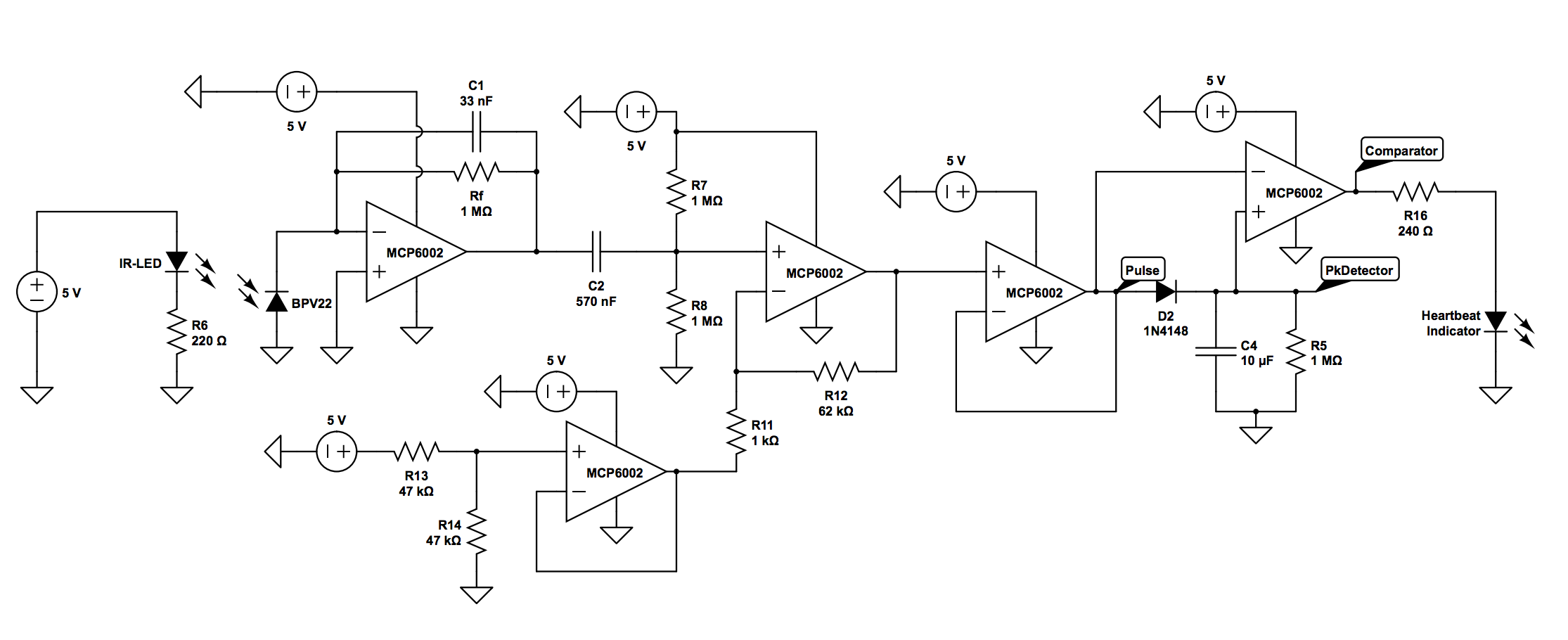 PulseFit - DIY Heart Sensor With Auto-Adjusted Threshold and Heart ...