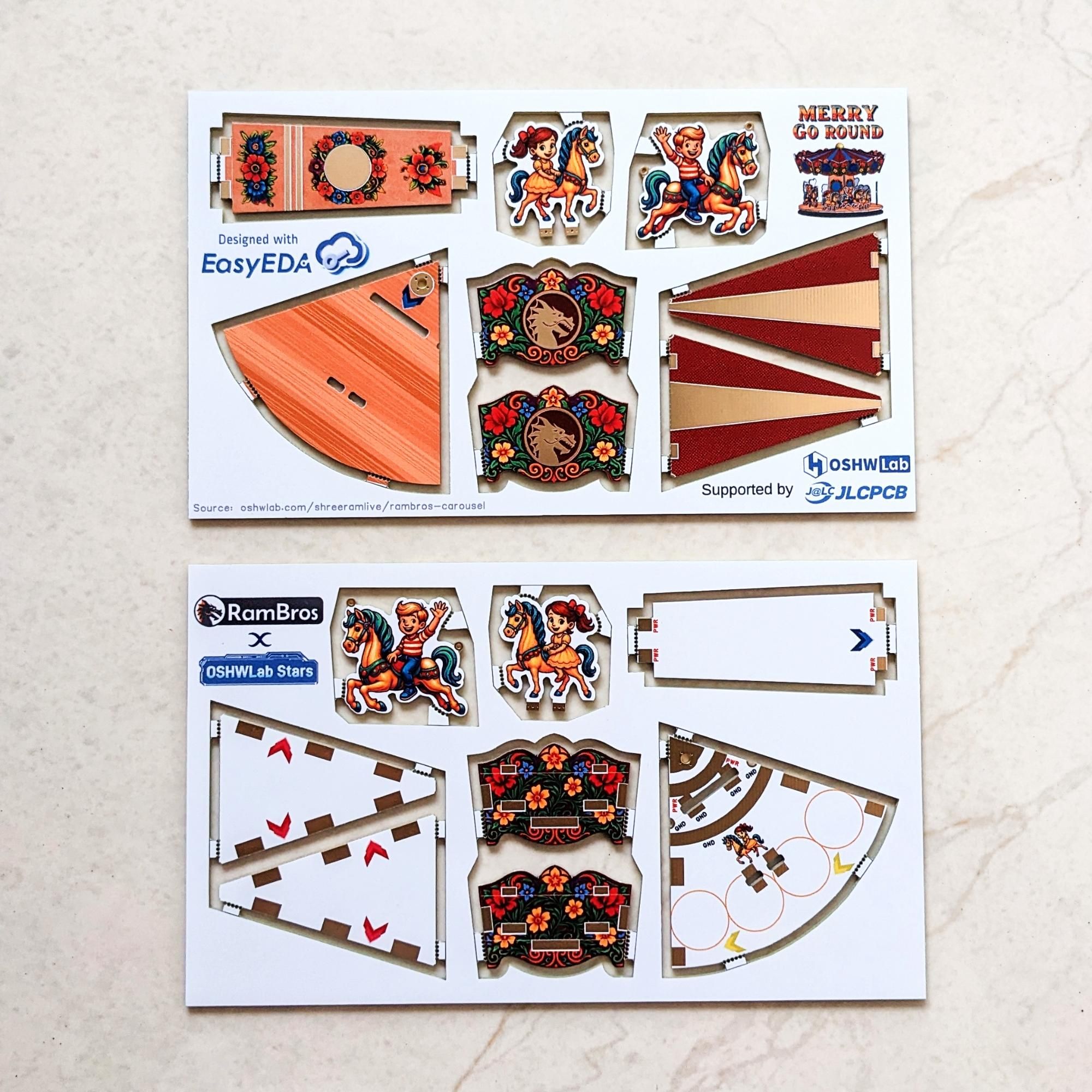 Colorful Carousel Made Entirely With PCBs : 4 Steps (with Pictures ...