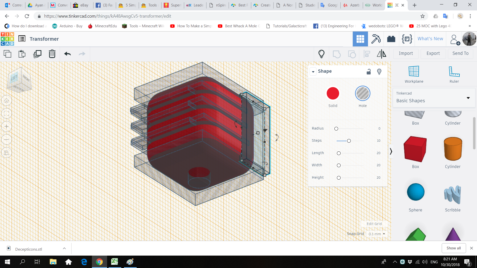 Creating a Transformer With Tinkercad : 15 Steps (with Pictures ...