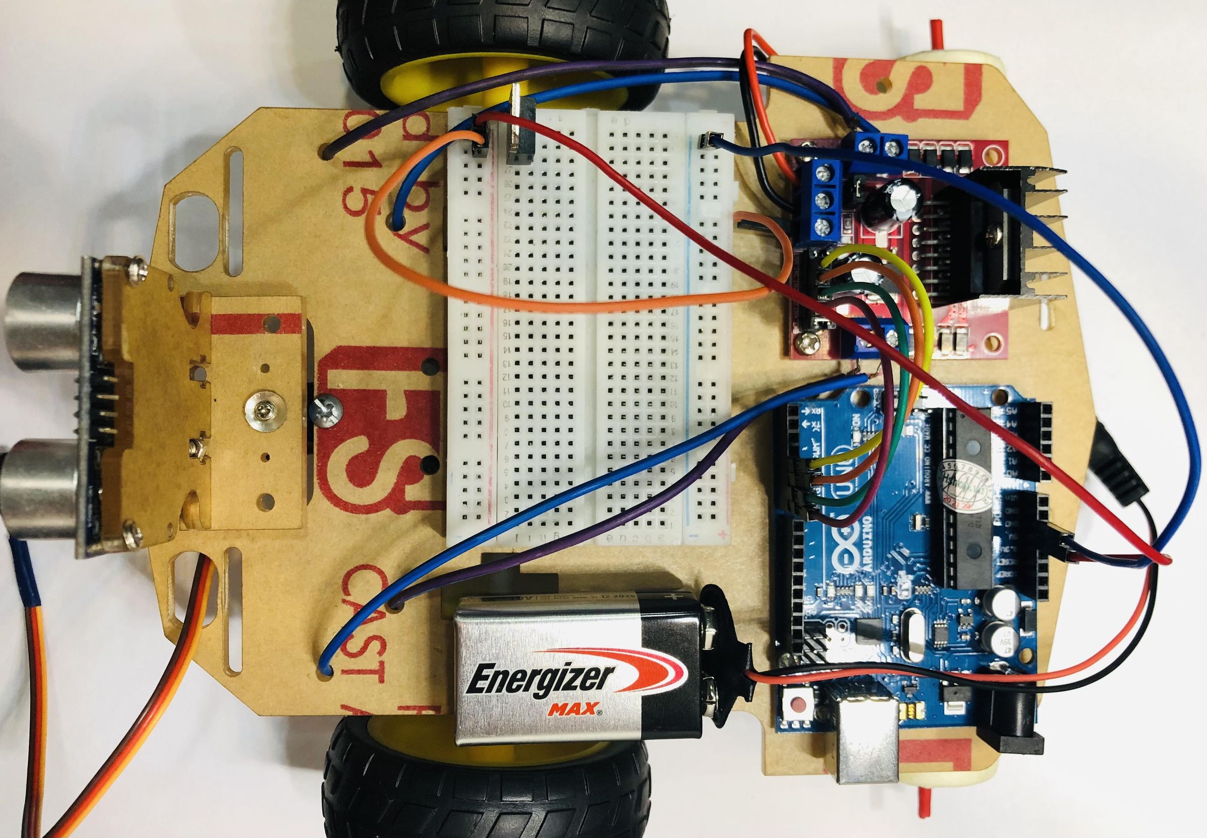 Arduino Obstacle Avoiding Robot Using an L298N Motor Driver : 9 Steps ...