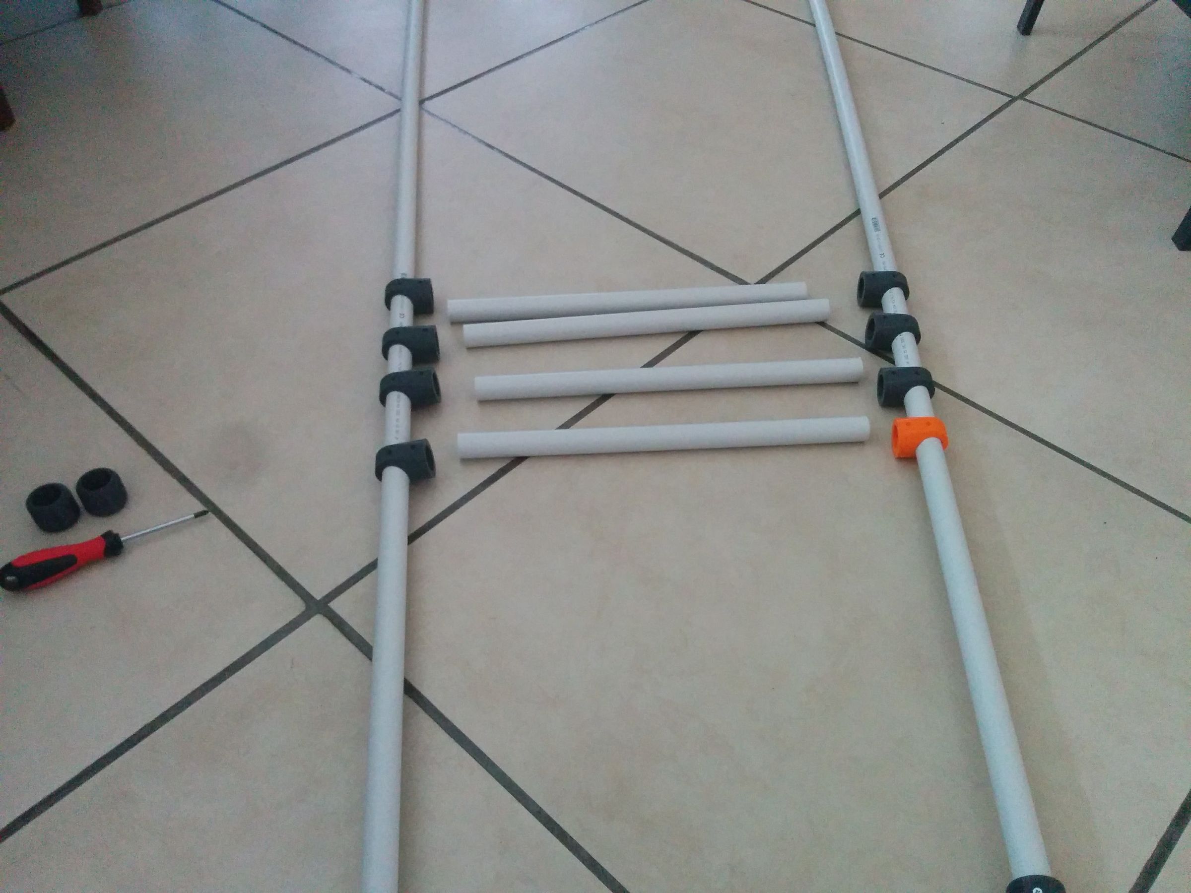 PVC Pipe and 3D-Printed Towel Ladder : 5 Steps (with Pictures ...
