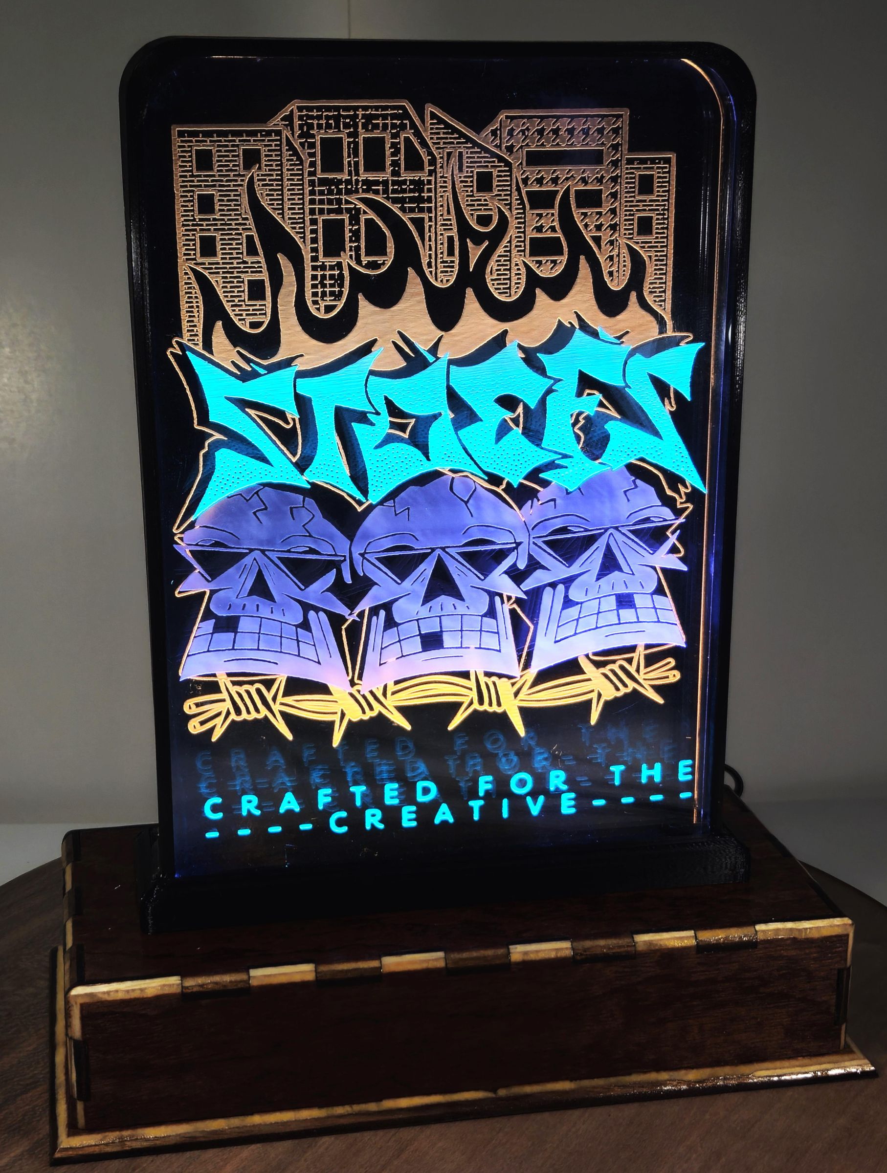 Multi-Layered Edge Lit Acrylic Sign With Color Changing Animations! : 8 Steps (with Pictures ...