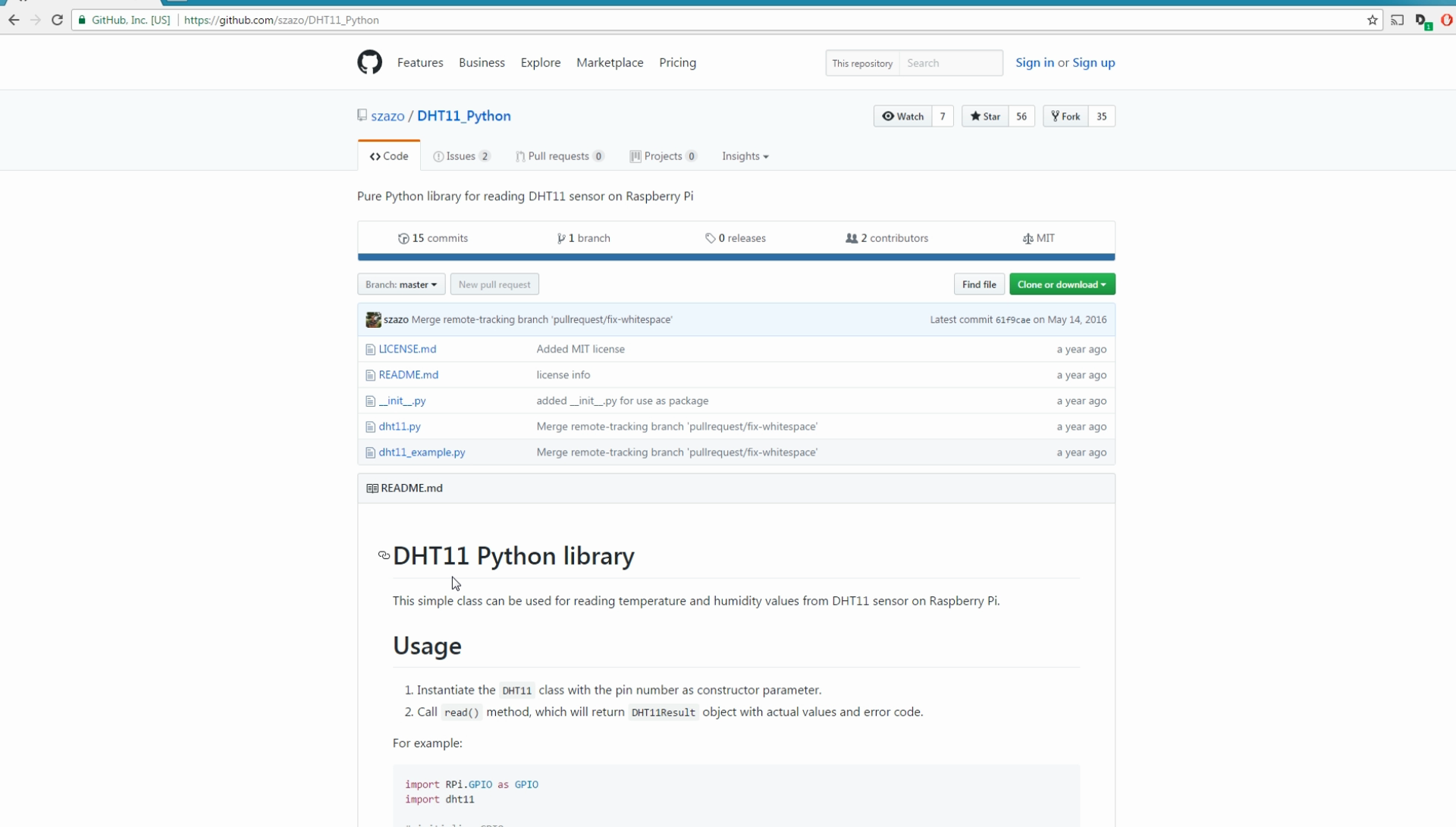 DHT11 (Raspberry Pi) : 3 Steps - Instructables