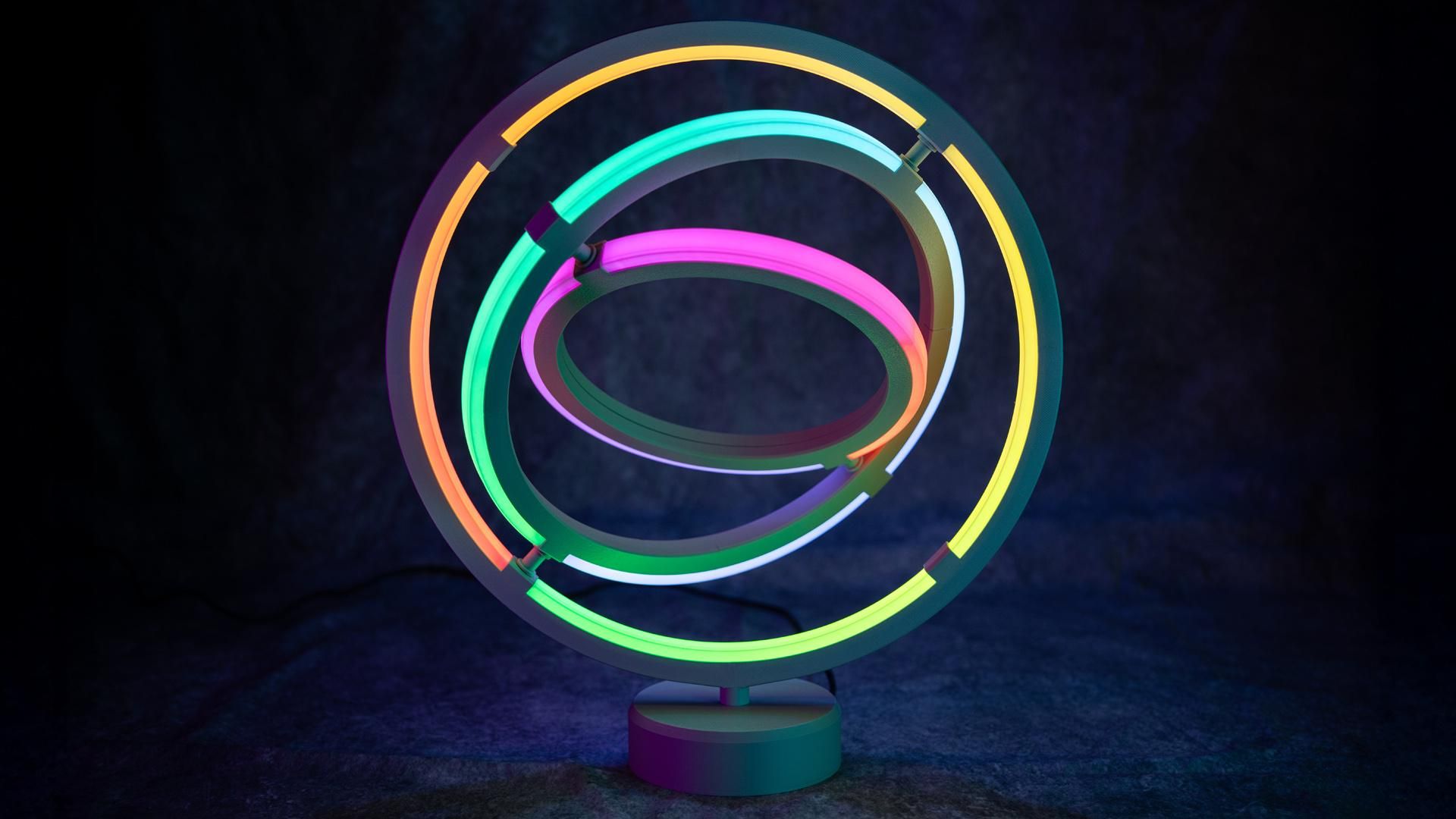 LUMA ORB Space Ring-Lamp - Mesmerizing Lamp With Rotatable Light Rings ...