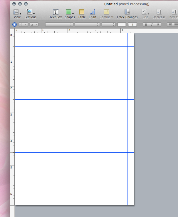 Business Card Template Pages