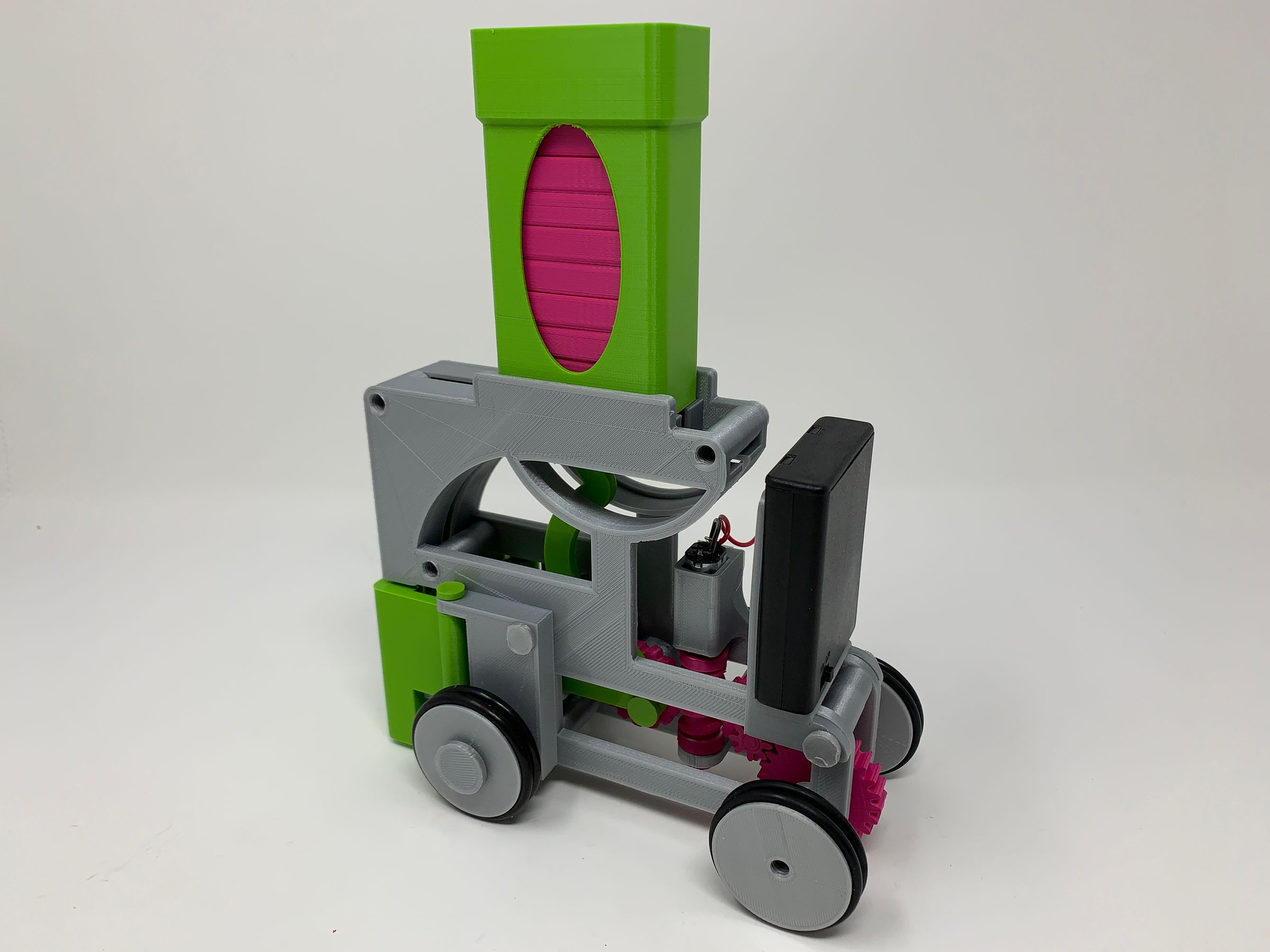 Pink and Green Domino Machine II : 5 Steps (with Pictures) - Instructables