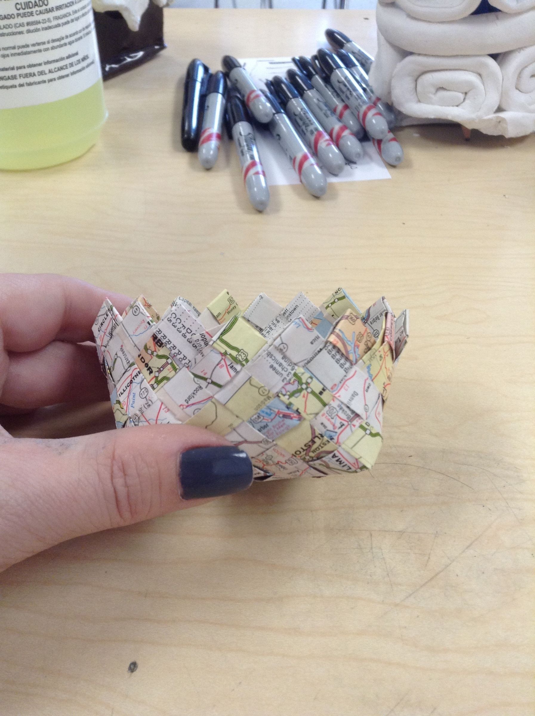 Plaited Paper Basket : 6 Steps - Instructables