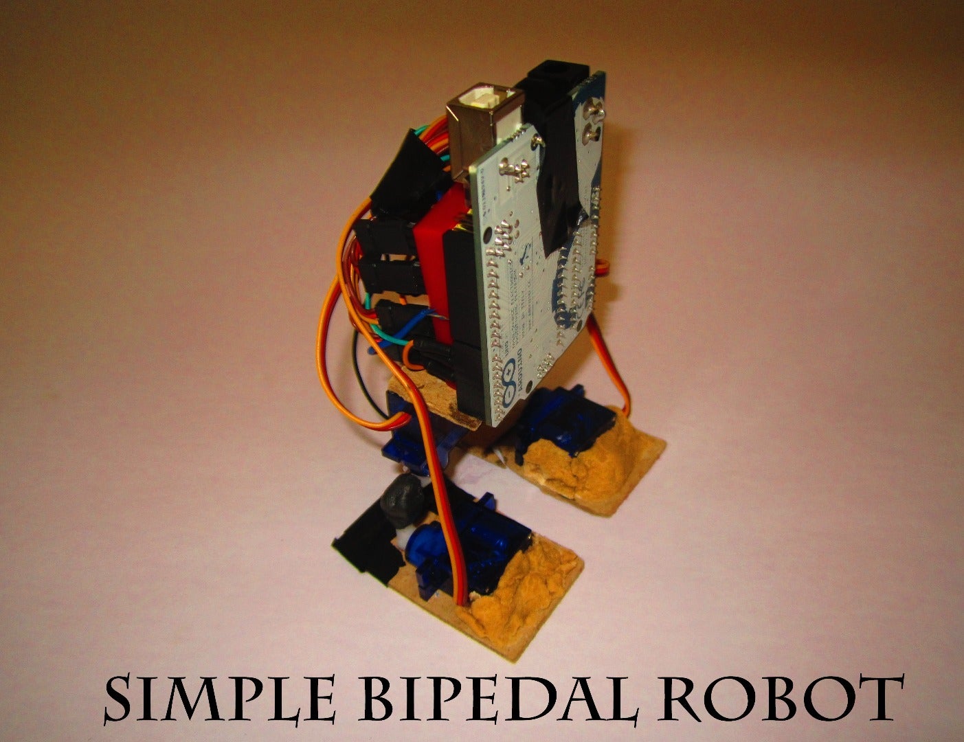 Make a Simple Bipedal Humanoid Robot (Servo Walking Robot) : 7 Steps ...