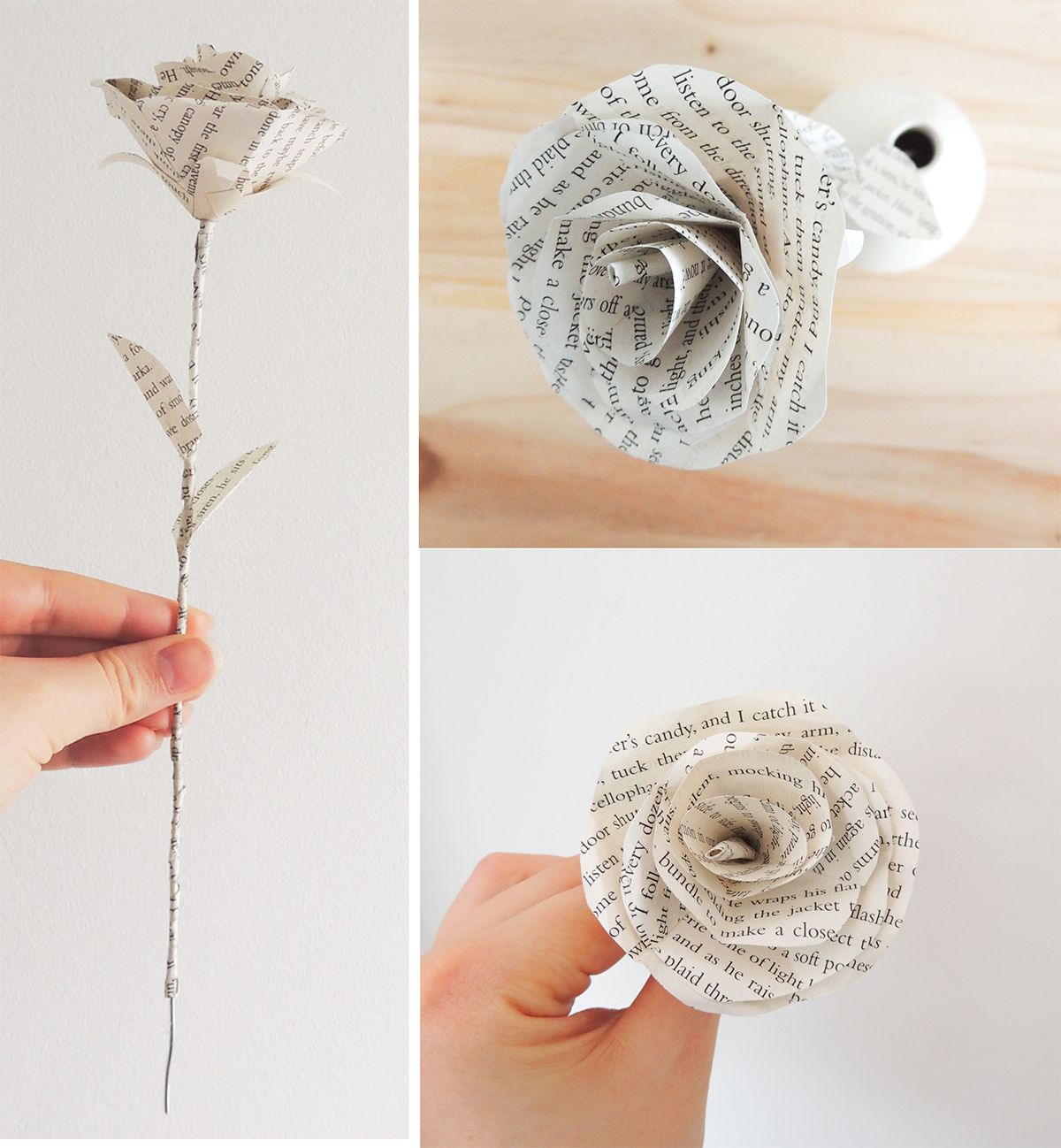 DIY Book Page Rose : 13 Steps (with Pictures) - Instructables