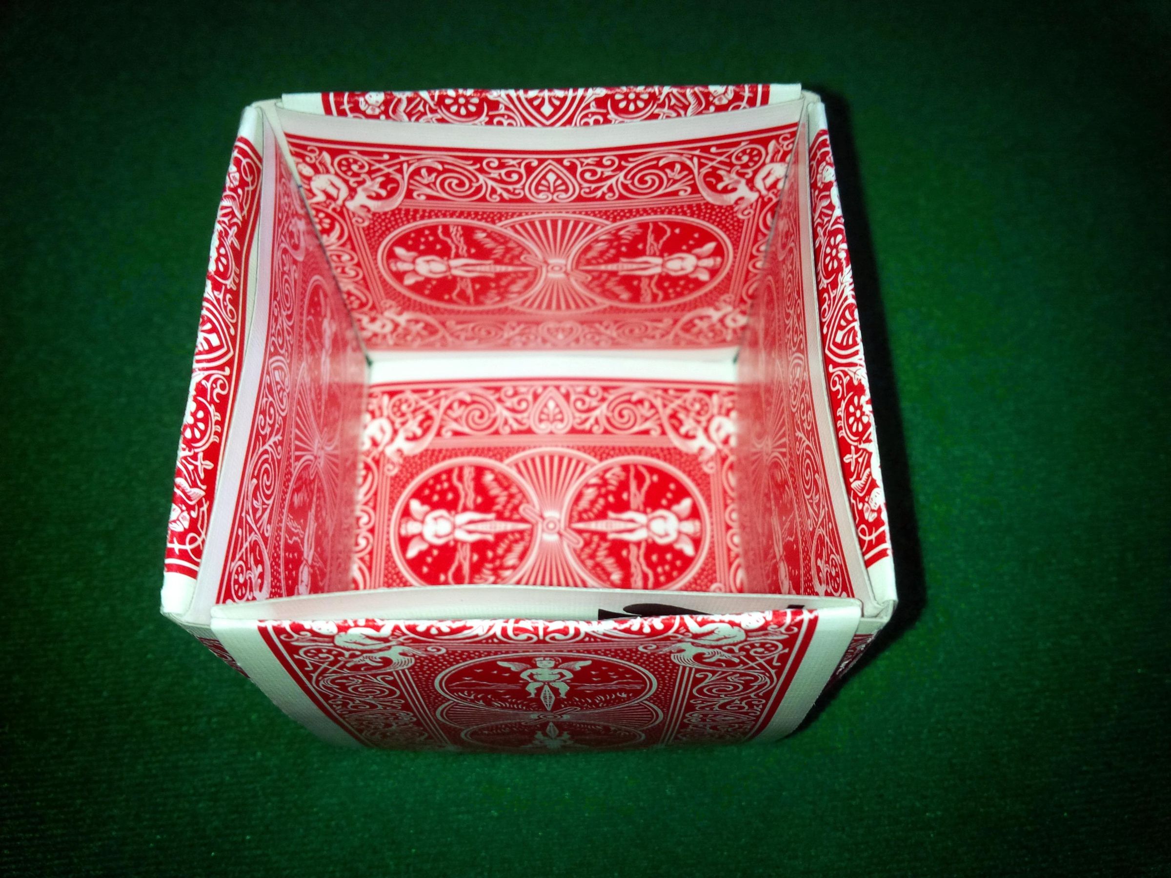 Origami Desktop Organizer From Playing Cards : 7 Steps (with Pictures ...