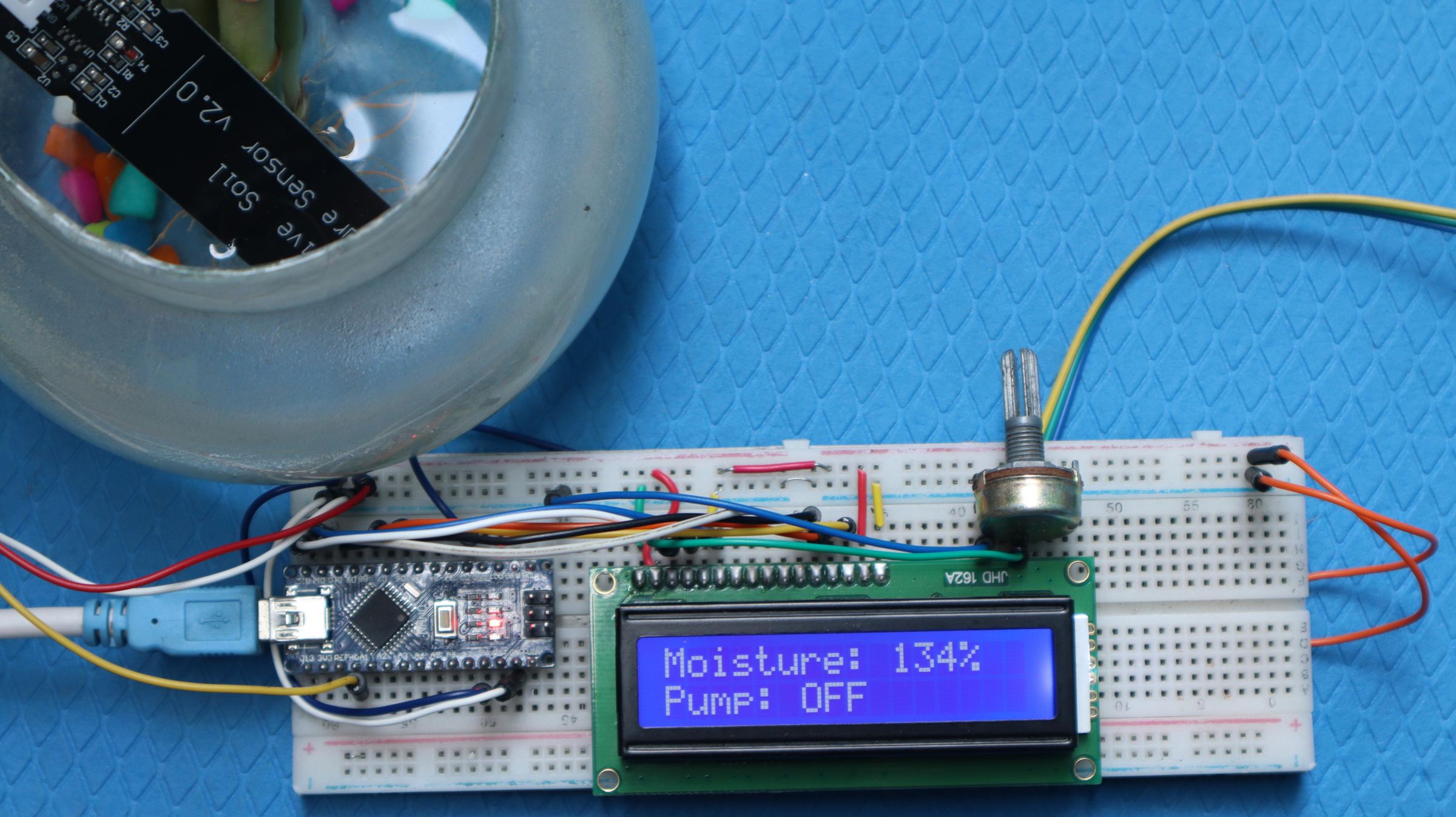 Automatic Plant Watering System Using Soil Moisture Sensor &amp; Arduino ...