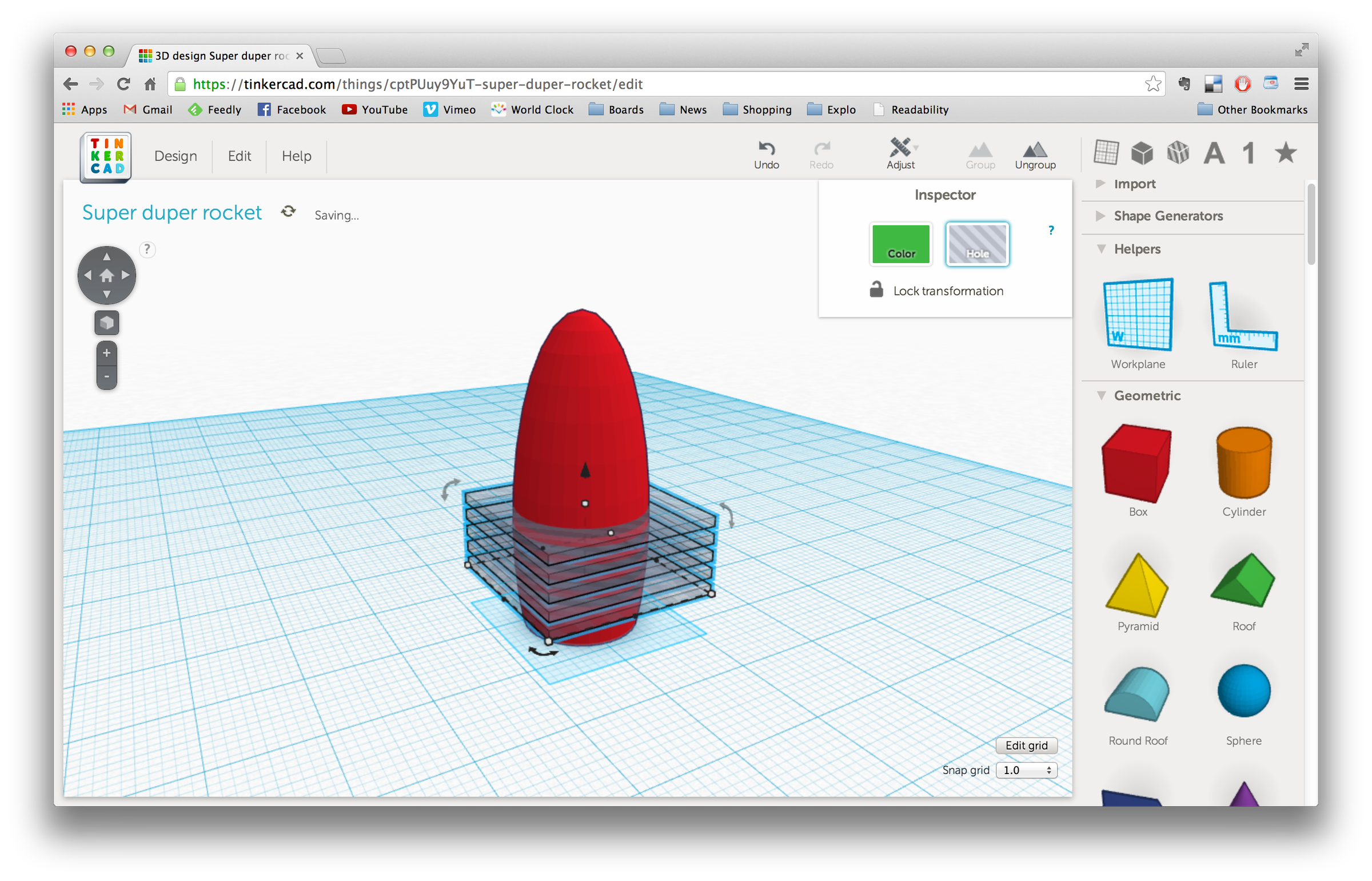 Beyond the Blocks: Super Duper Rocket With Tinkercad : 7 Steps - Instructables