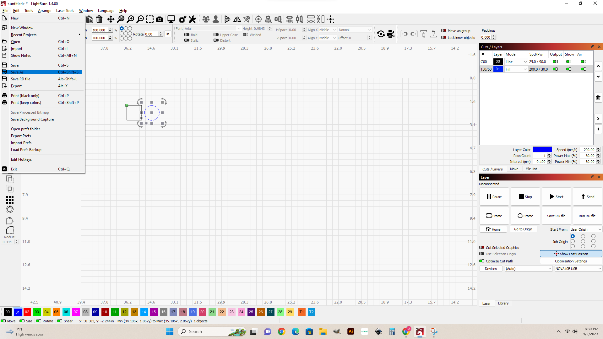 Basic Lightburn Tutorial for Laser Cutting : 13 Steps - Instructables