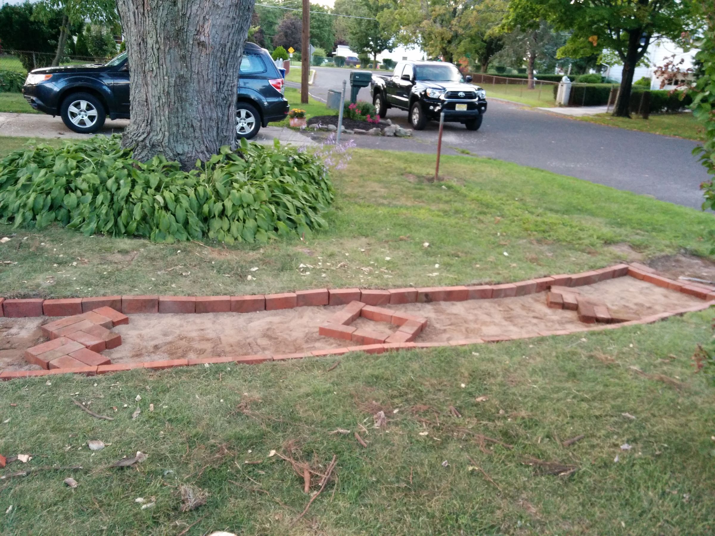 Improve Your Yard! Make a Brick and Stone Walkway : 6 Steps (with ...