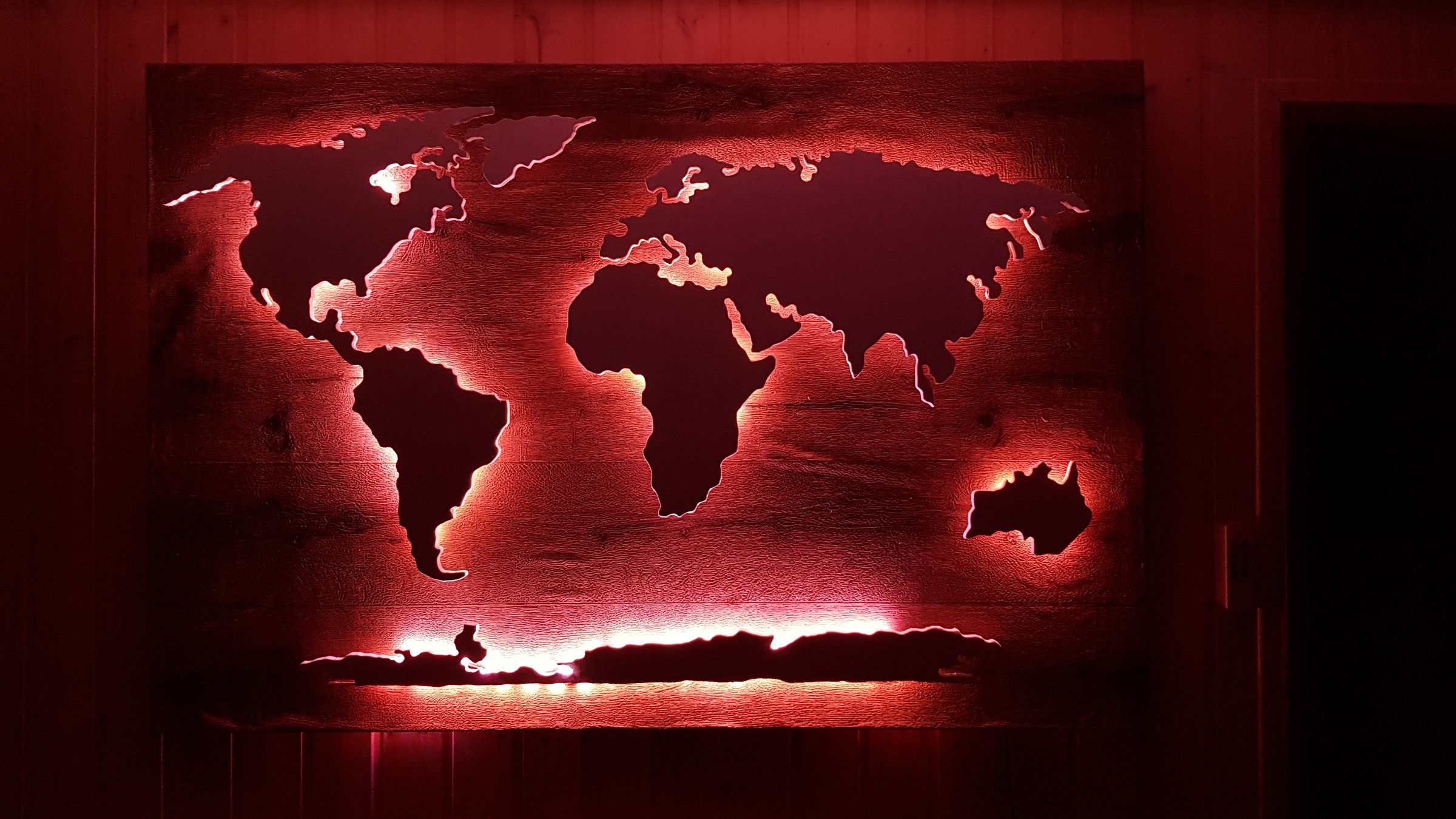 LED World Map From Wood : 5 Steps - Instructables