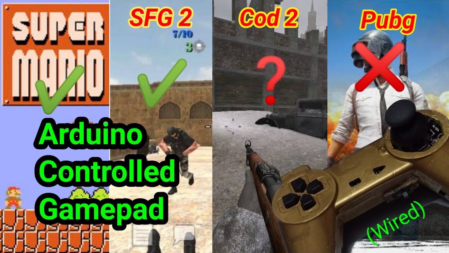 Arduino Controlled Gamepad For Pc 5 Steps Instructables